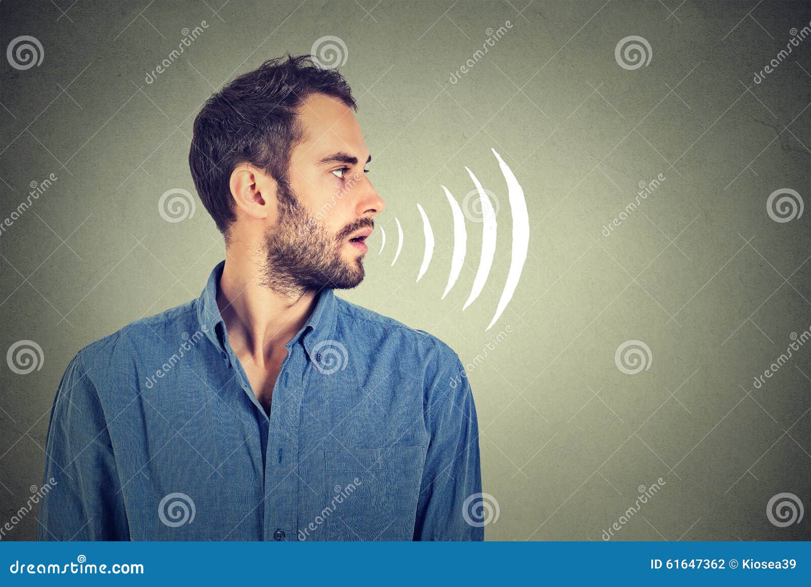 Handsome Man with His Mouth Open Stock Photo - Image of shouting ...
