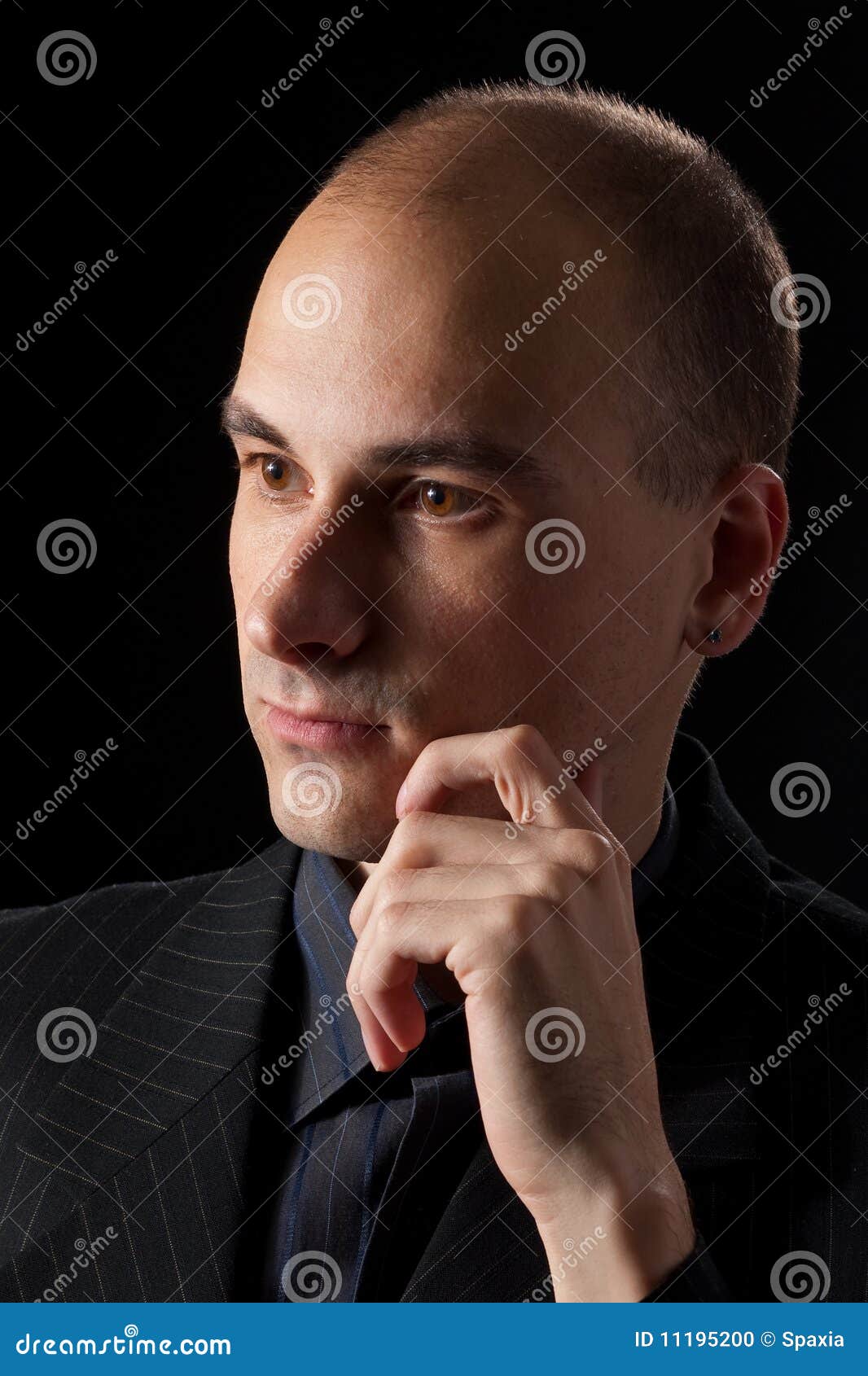 Handsome man looking away stock photo. Image of business - 11195200