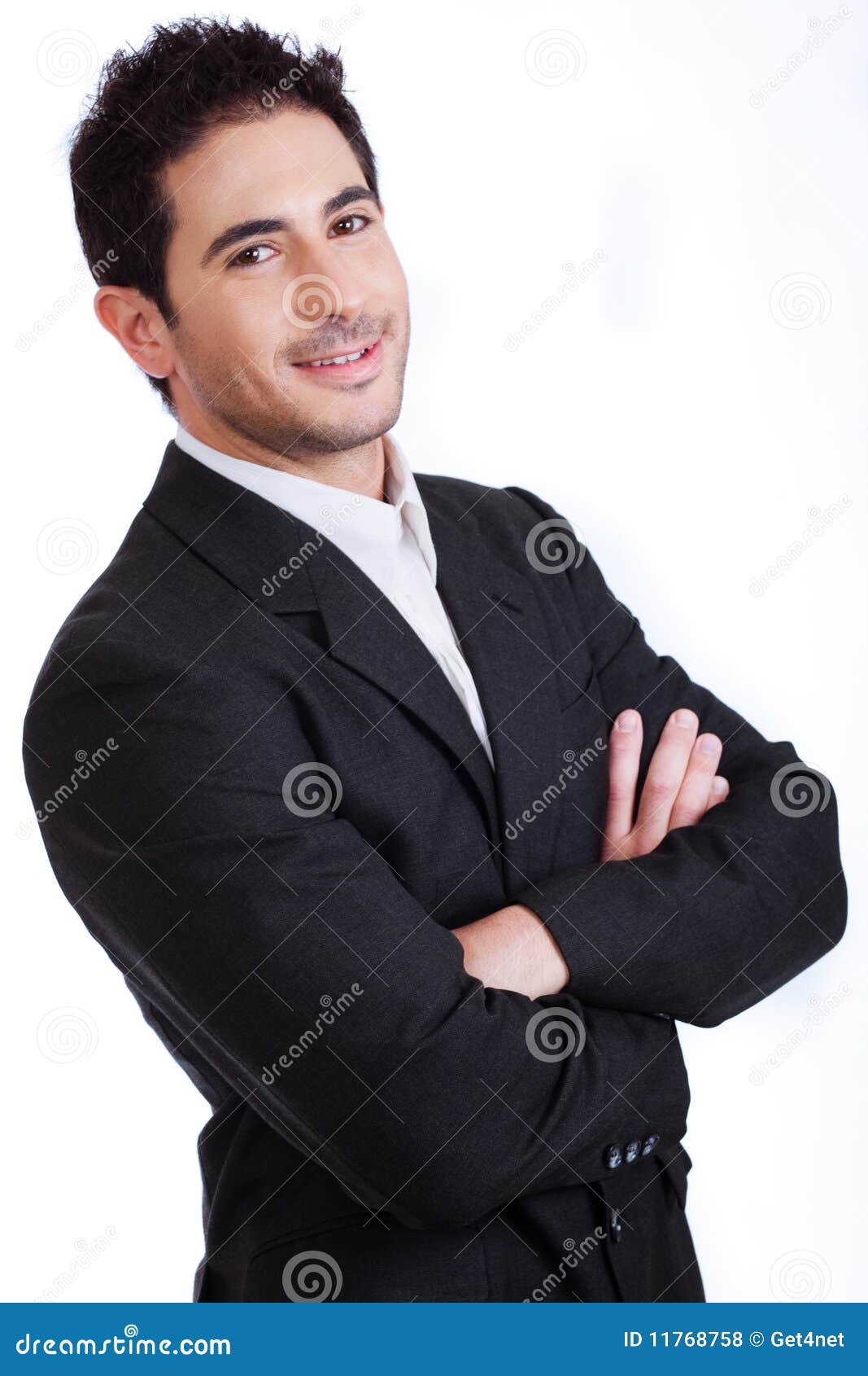 Handsome man looks smart stock photo. Image of american - 11768758