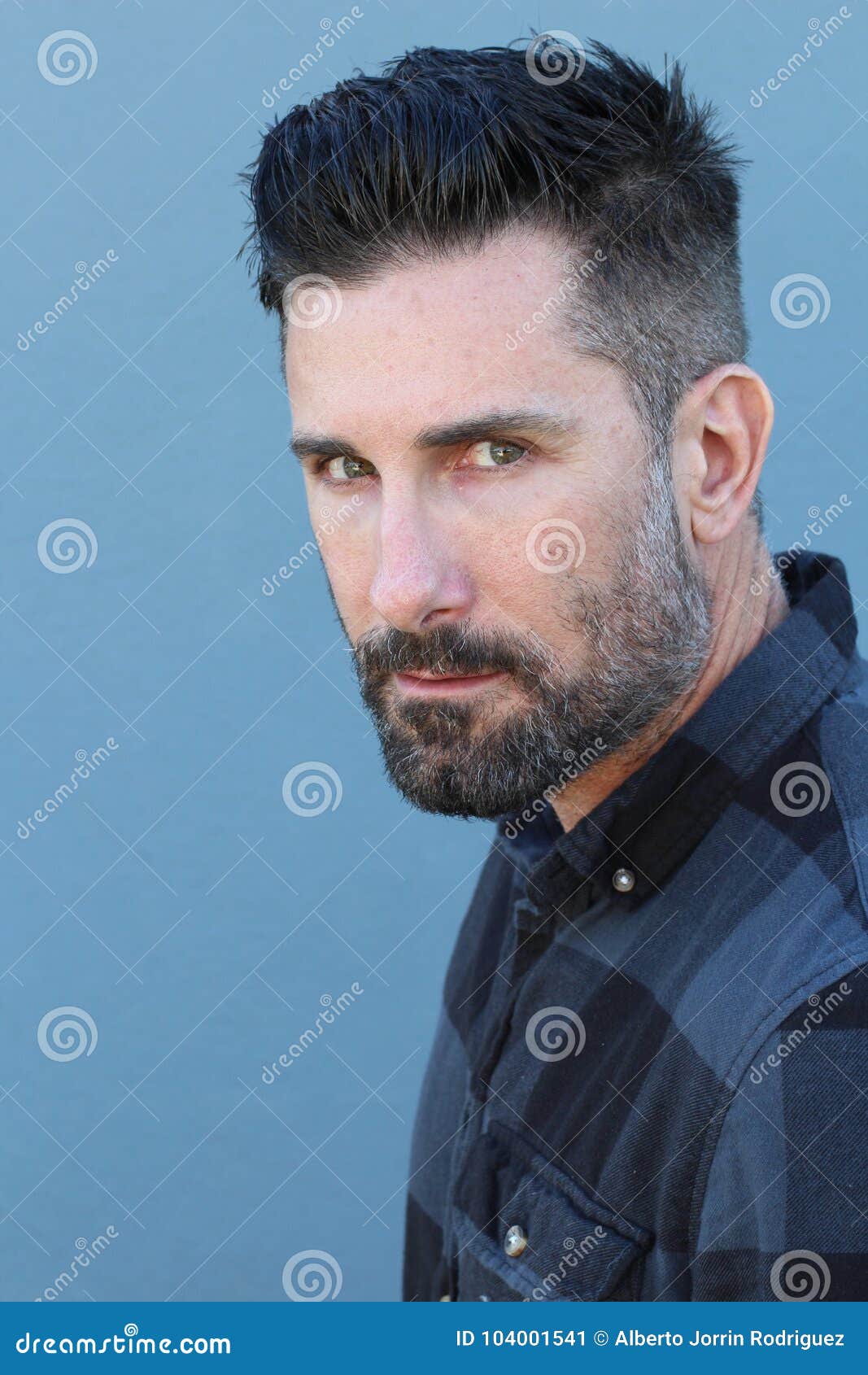 Handsome Man with Neutral Expression Closeup Stock Image - Image of ...