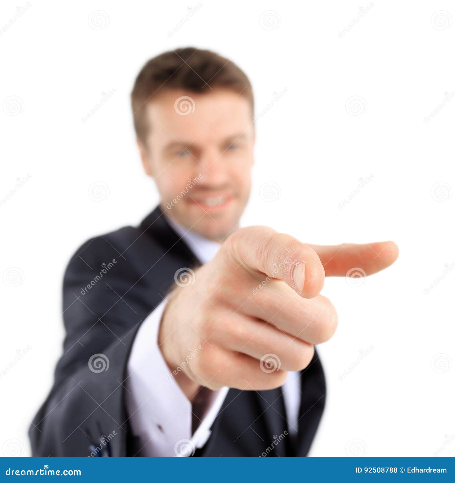 Handsome Man Points His Finger at You Stock Photo - Image of elegant ...