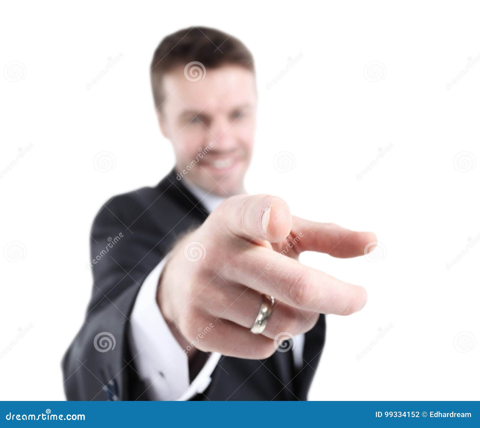 Portrait of a Young Man Pointing His Finger at You Stock Photo - Image ...