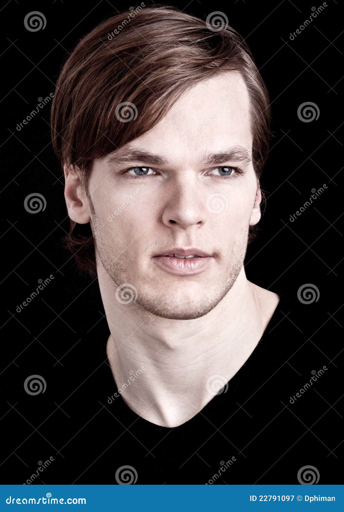 Handsome man portrait stock image. Image of modern, closeup - 22791097