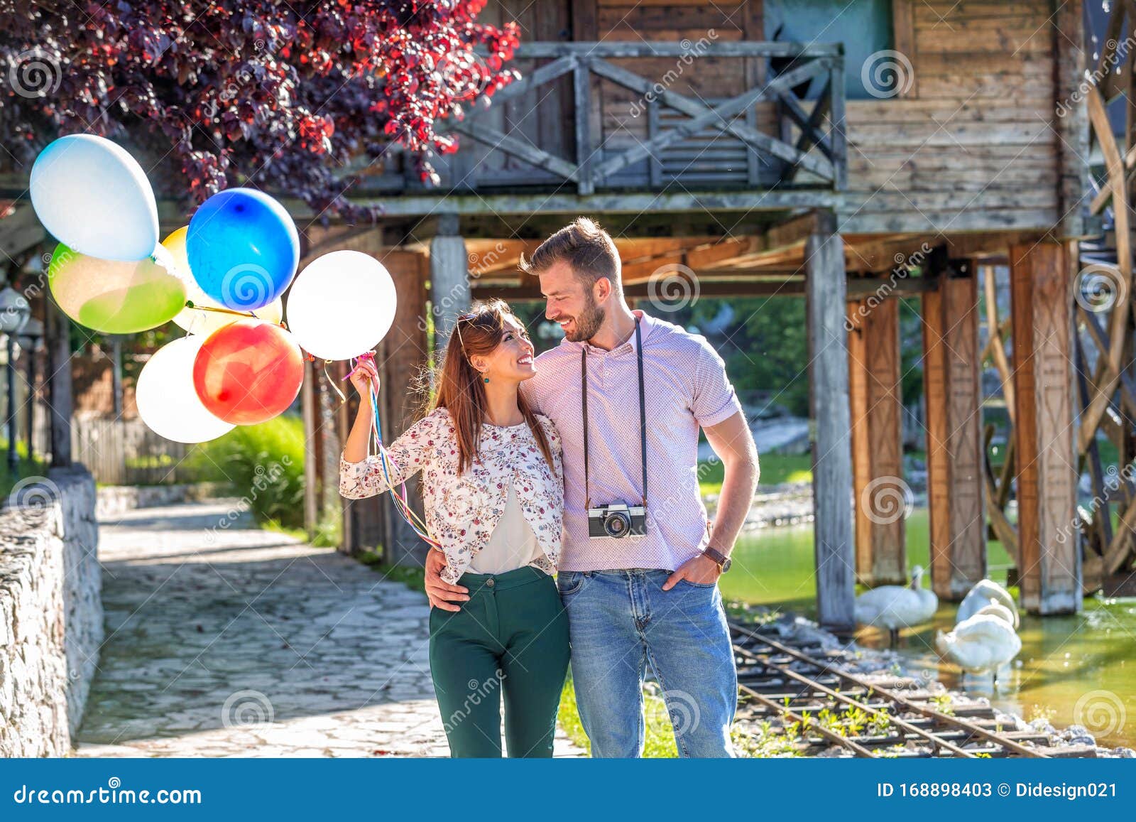 Handsome Man With A Pretty Girl Stock Image Image Of Nature Dating
