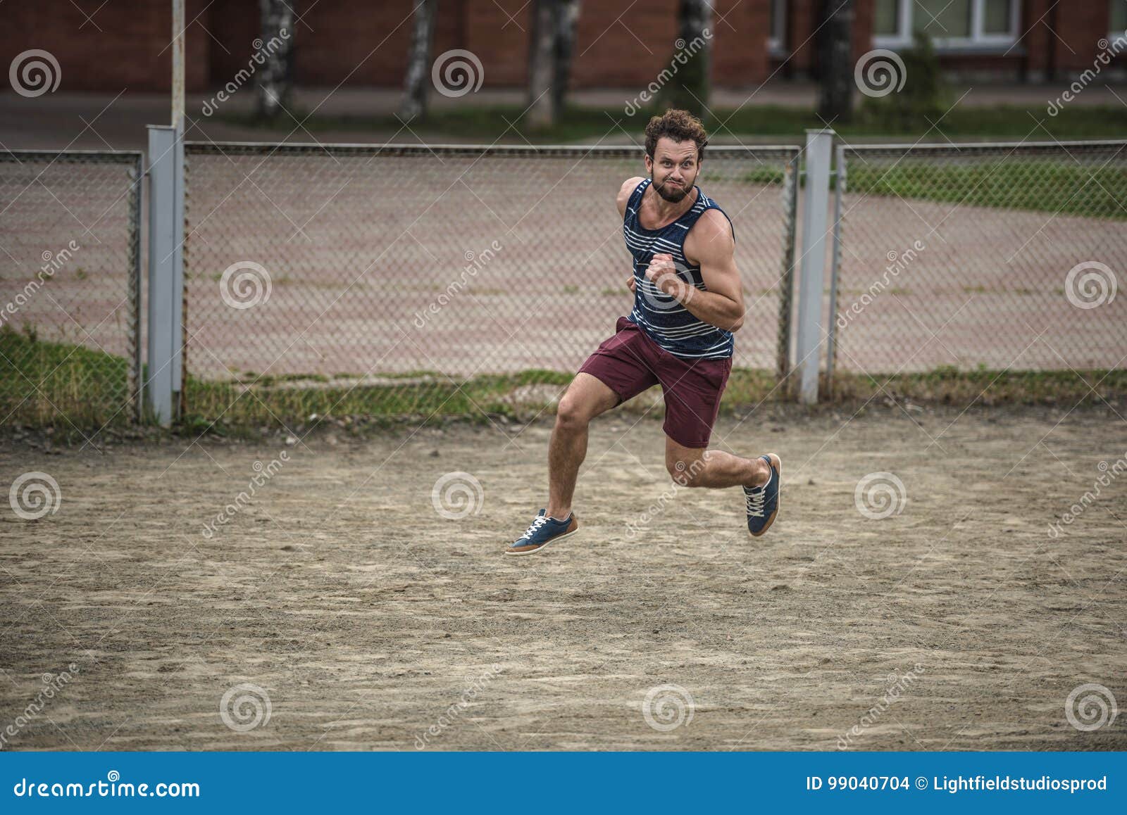 Handsome Man Running during Game on Court Stock Photo - Image of ...