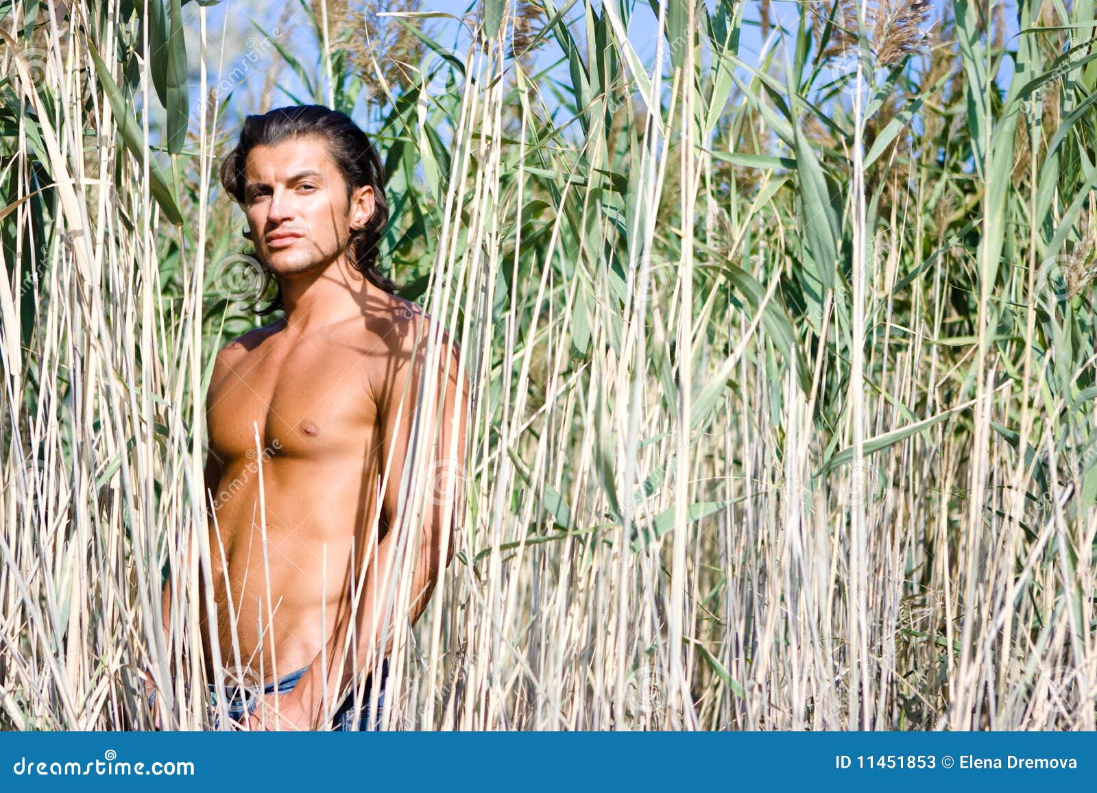 Handsome man in rush stock image. Image of cute, brown - 11451853