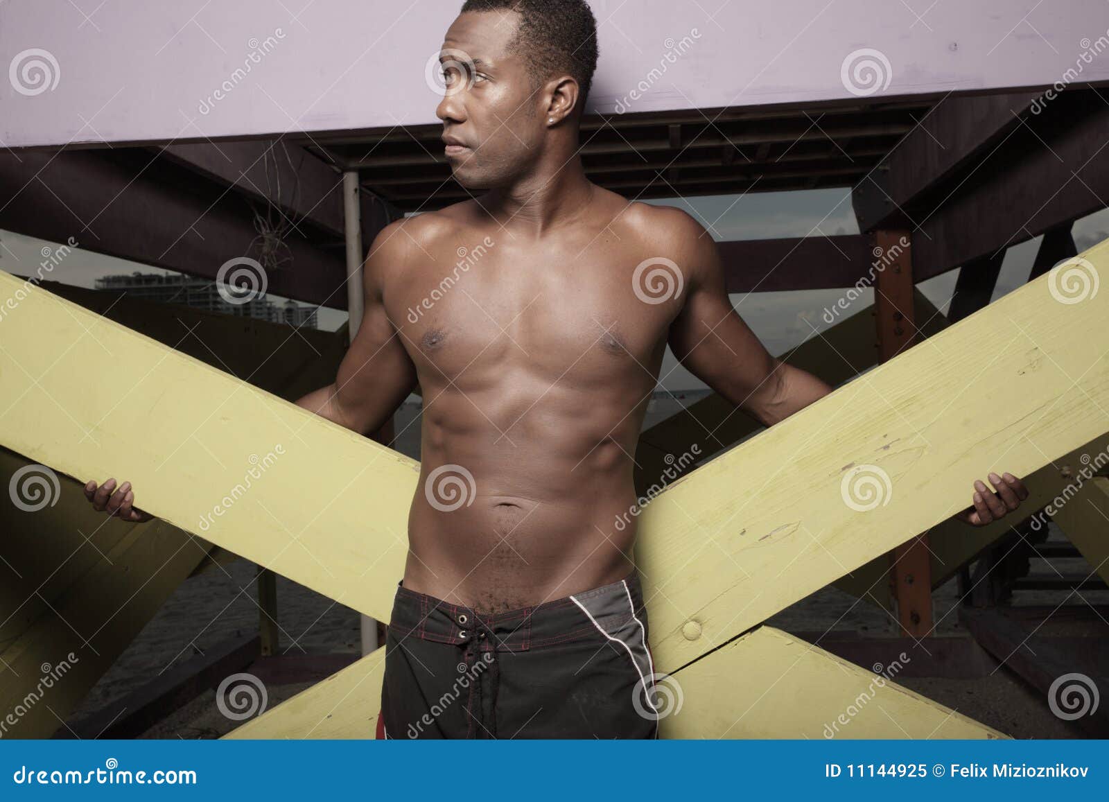 Handsome Man without a Shirt Stock Image - Image of shirtless, american ...