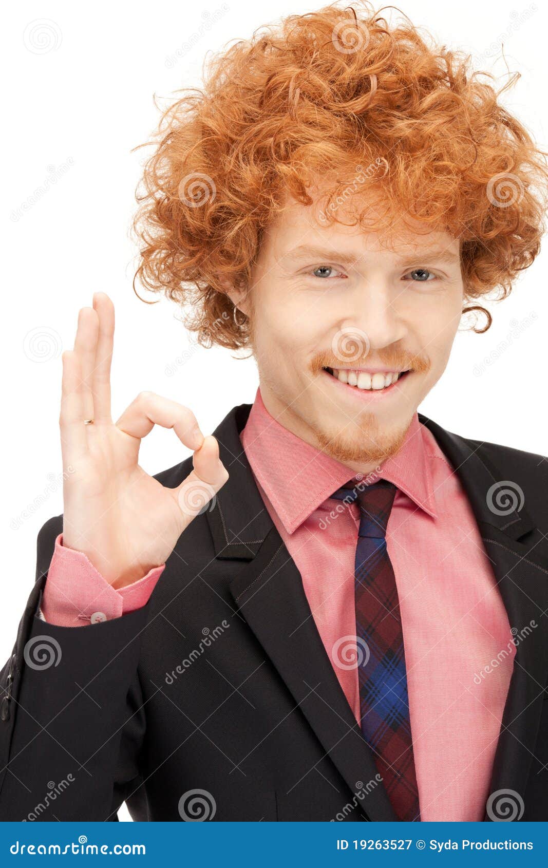 Handsome Man Showing Ok Sign Stock Image - Image of confident, alright ...