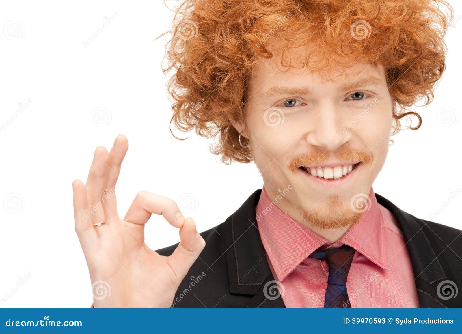 Handsome Man Showing Ok Sign Stock Image - Image of human, optimistic ...