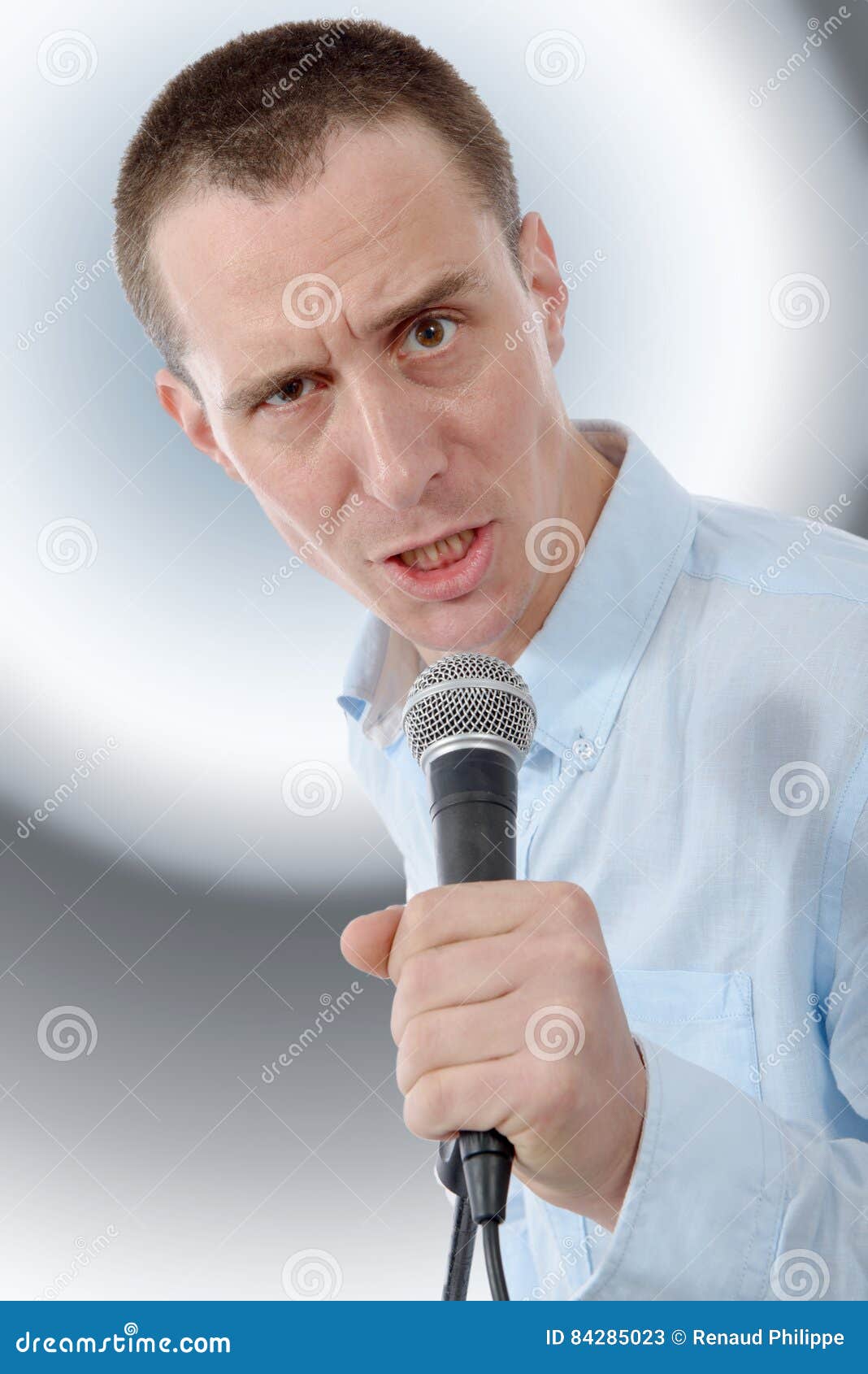 Handsome man singing stock image. Image of singing, musical - 84285023