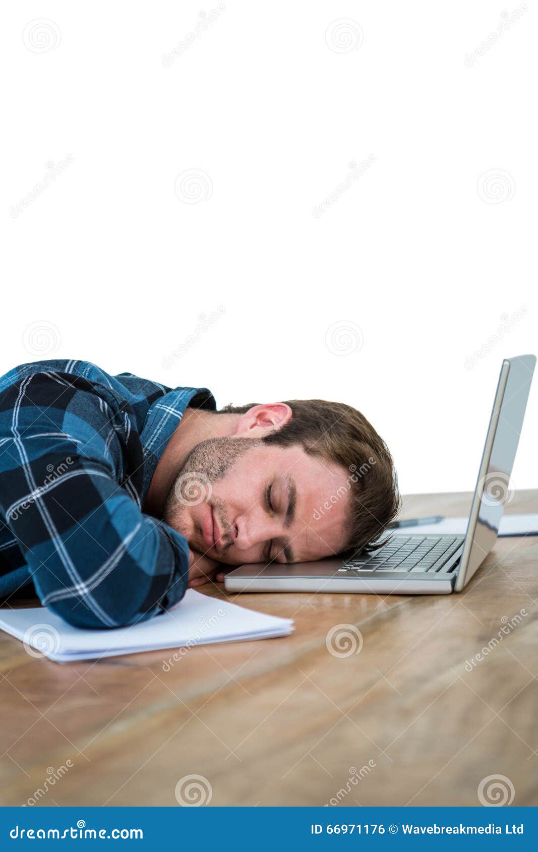 Handsome Man Sleeping on Laptop Stock Photo - Image of classy, fashion ...