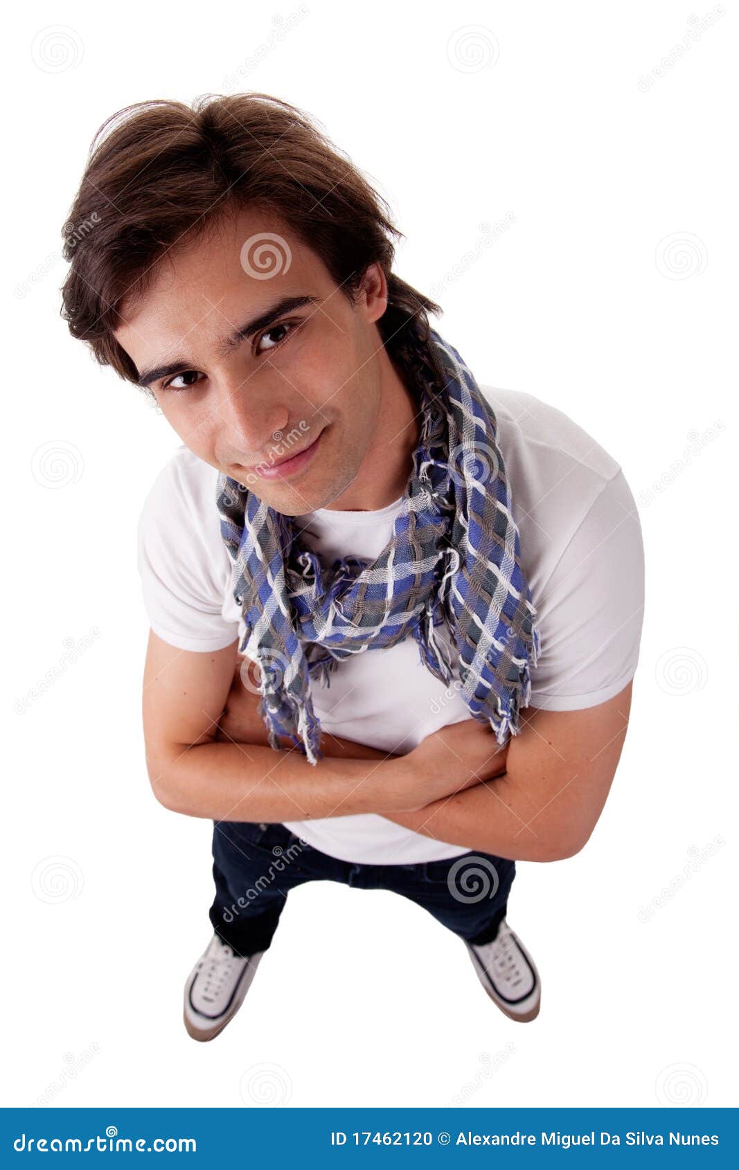 Handsome Man Smilling View from Above Stock Photo - Image of happy ...