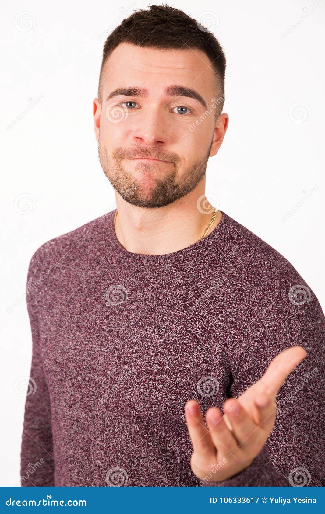 Handsome Man Sorry about Something Stock Image - Image of confusion ...