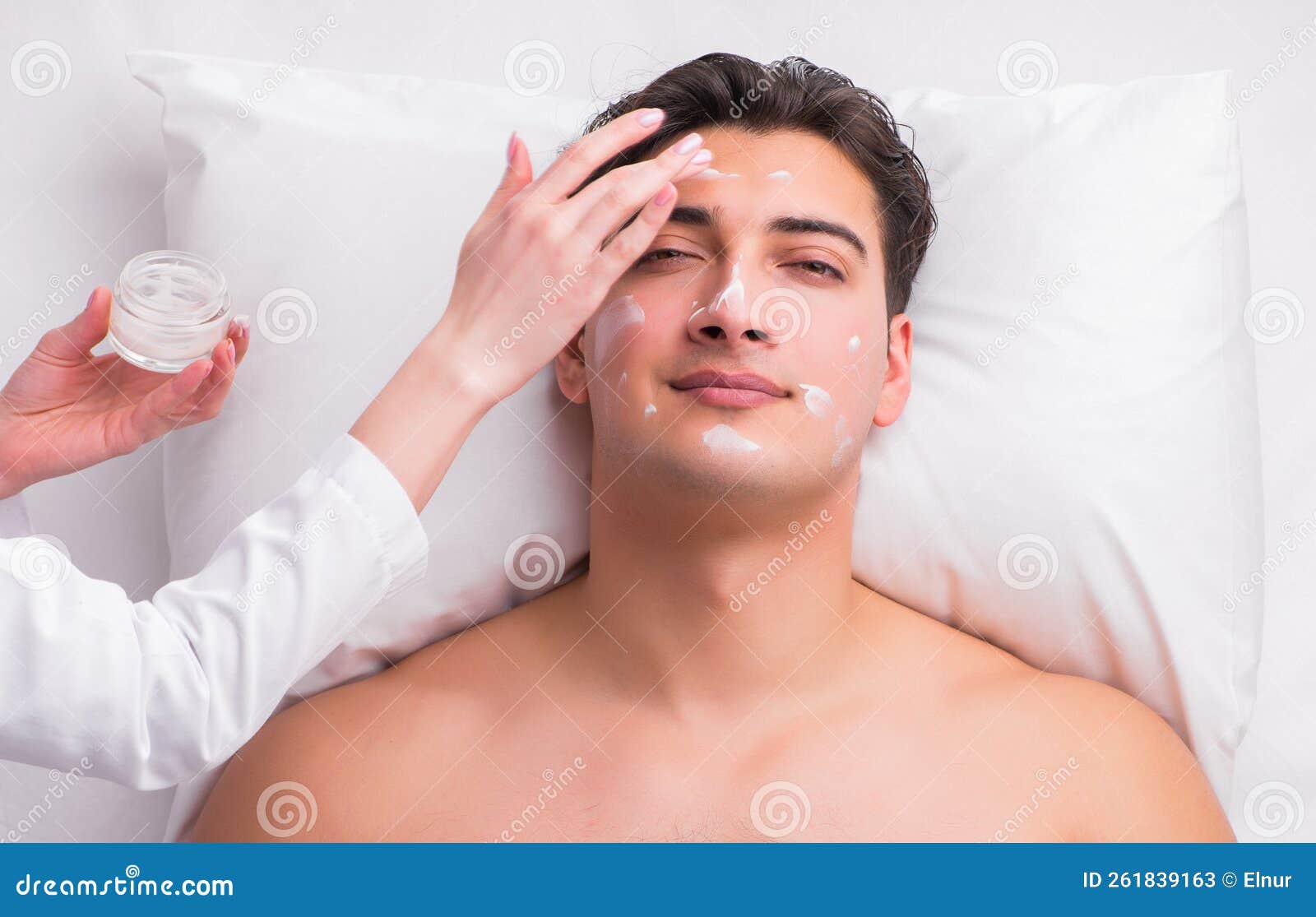 Handsome Man in Spa Massage Concept Stock Image - Image of cosmetic ...