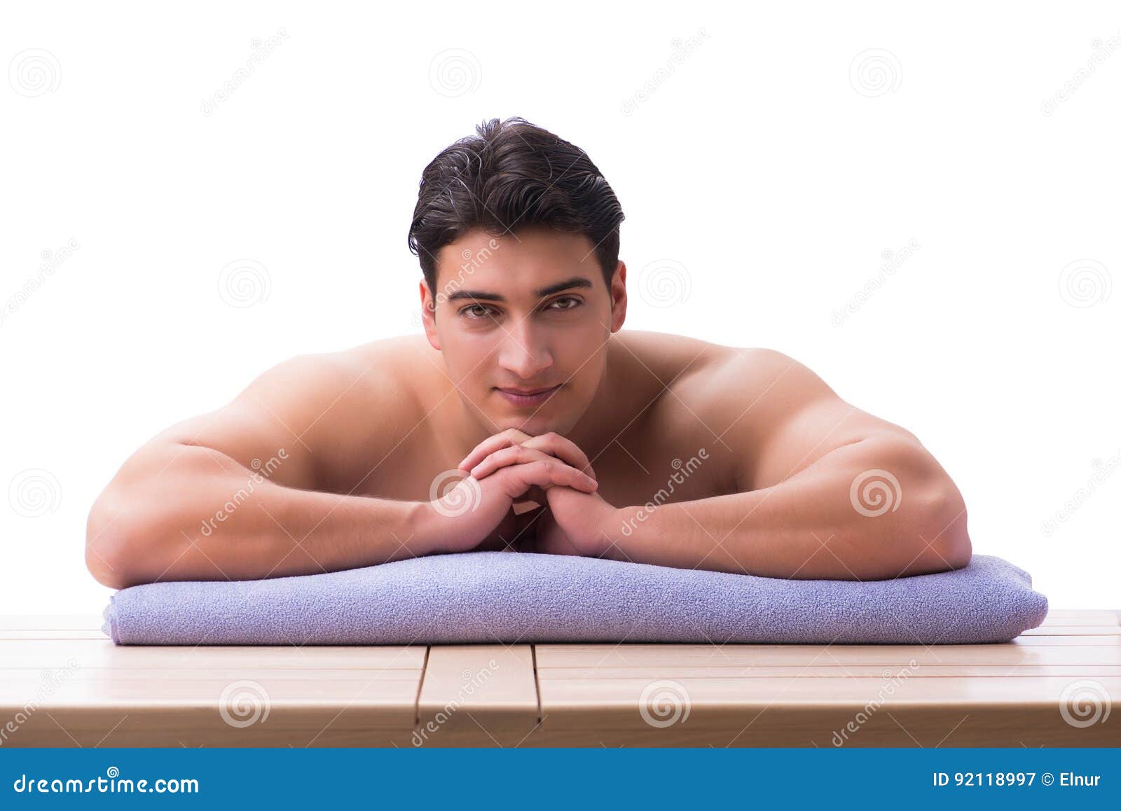 The Handsome Man in Spa Massage Concept Stock Image - Image of concept ...