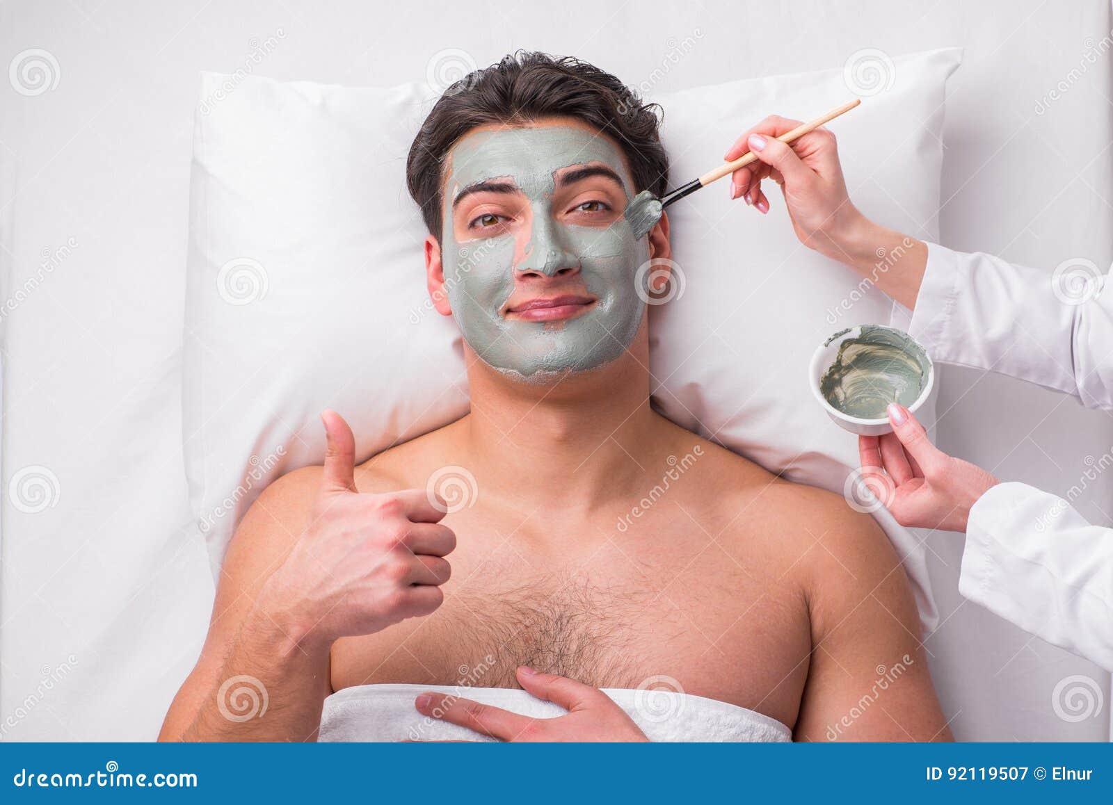The Handsome Man in Spa Massage Concept Stock Image - Image of cure ...