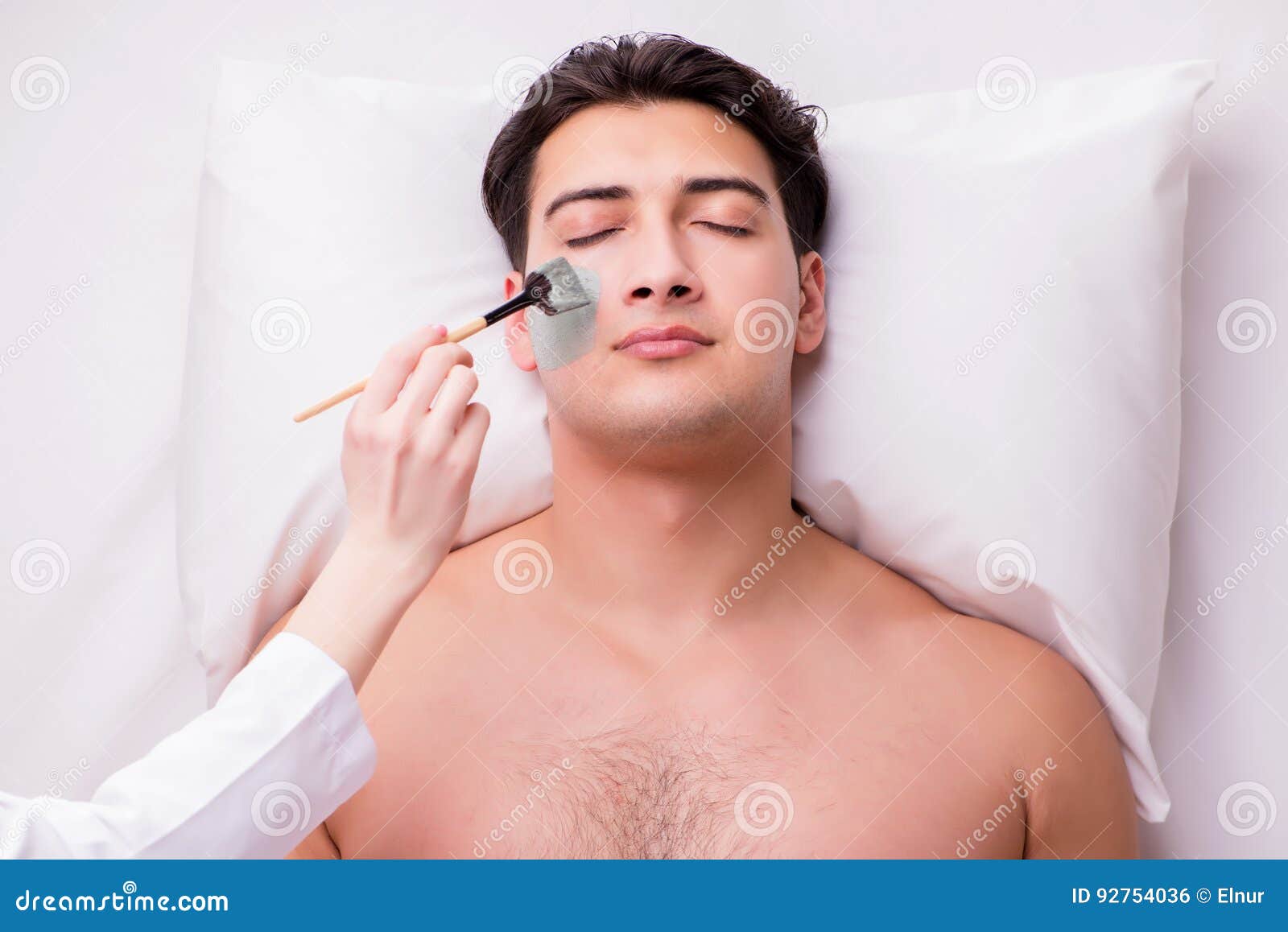 The Handsome Man in Spa Massage Concept Stock Photo - Image of facial ...