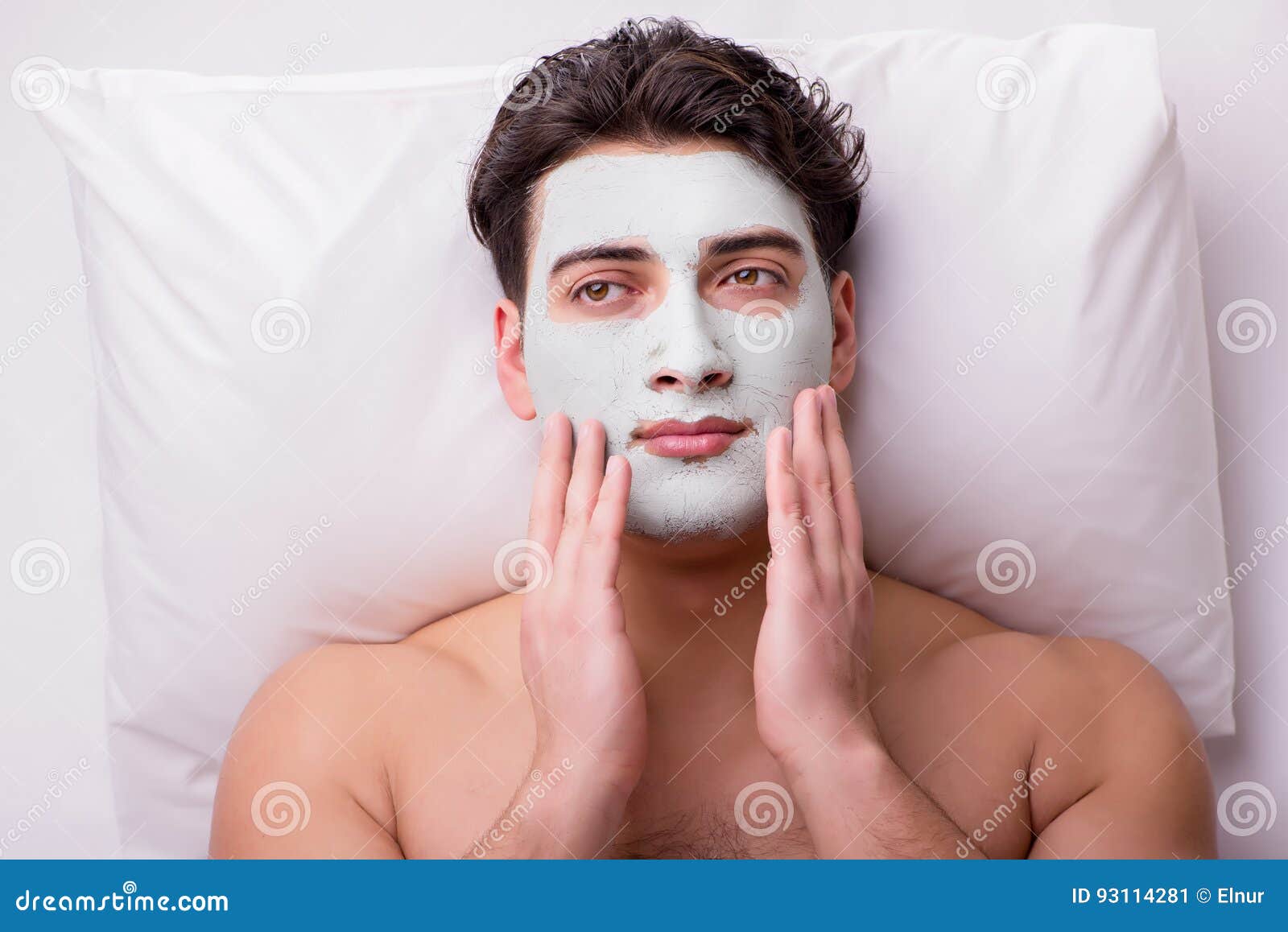 The Handsome Man in Spa Massage Concept Stock Image - Image of ...
