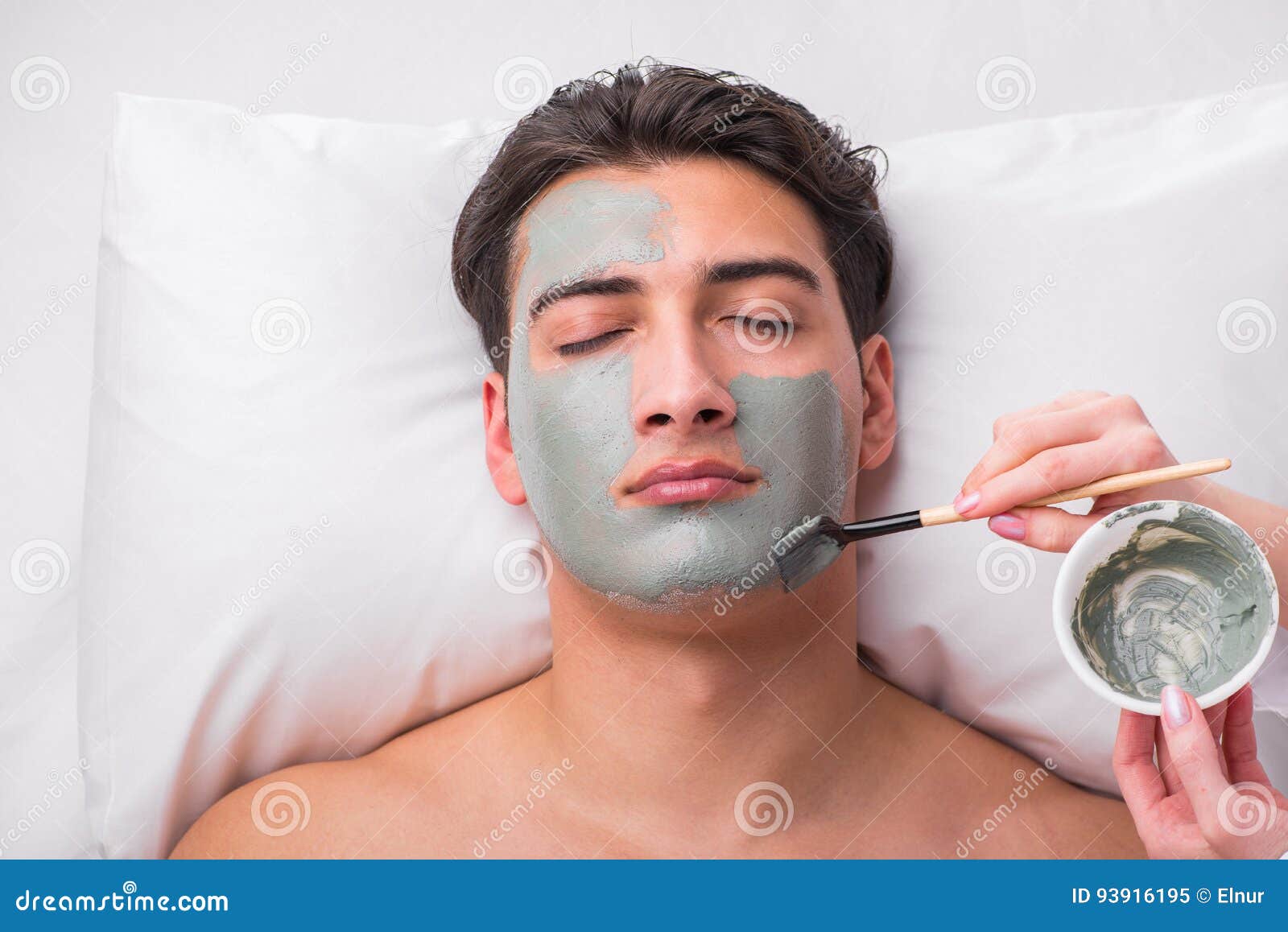 The Handsome Man in Spa Massage Concept Stock Image - Image of facial ...