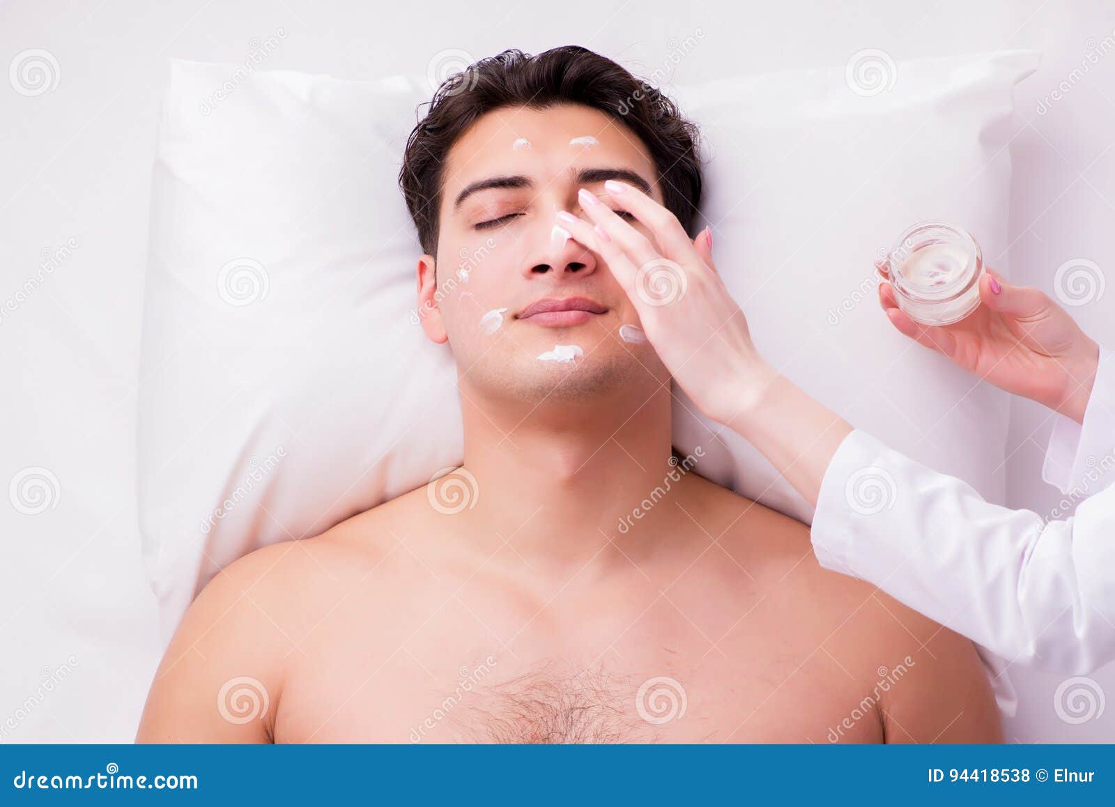 The Handsome Man in Spa Massage Concept Stock Photo - Image of medical ...