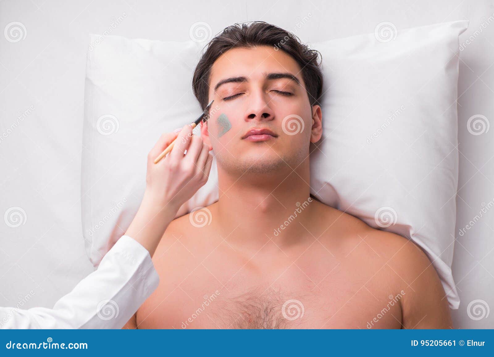 The Handsome Man in Spa Massage Concept Stock Image - Image of massage ...