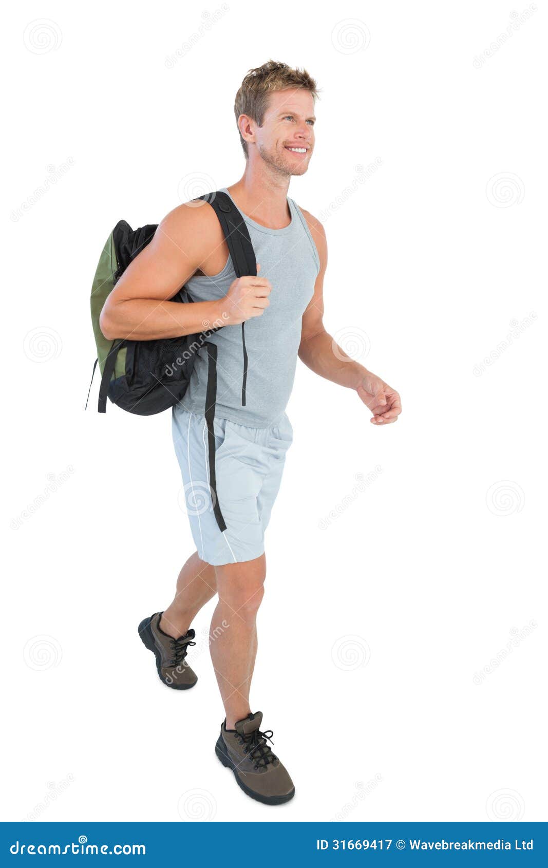 Handsome Man in Sportswear Walking Stock Image - Image of healthy, fair ...