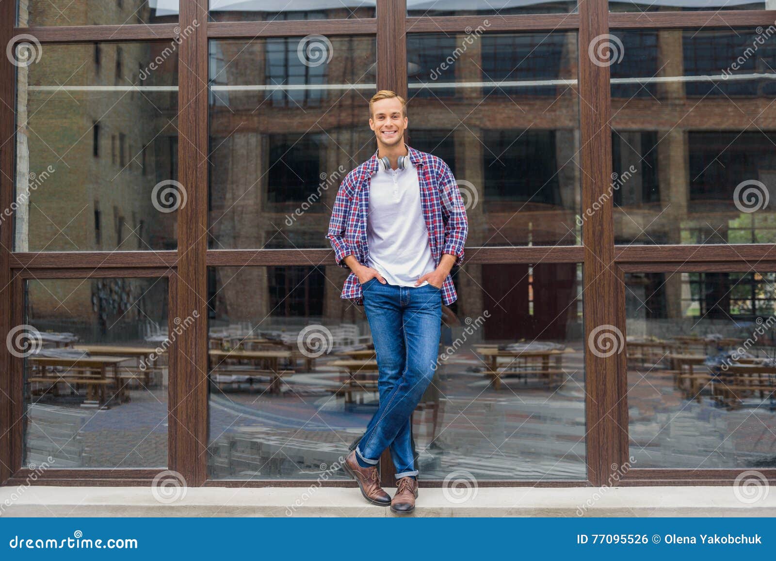 Handsome Man Standing Outside of Office Building Stock Photo - Image of ... Handsome Man Standing Outside of Office Building Stock Photo - Image of ...