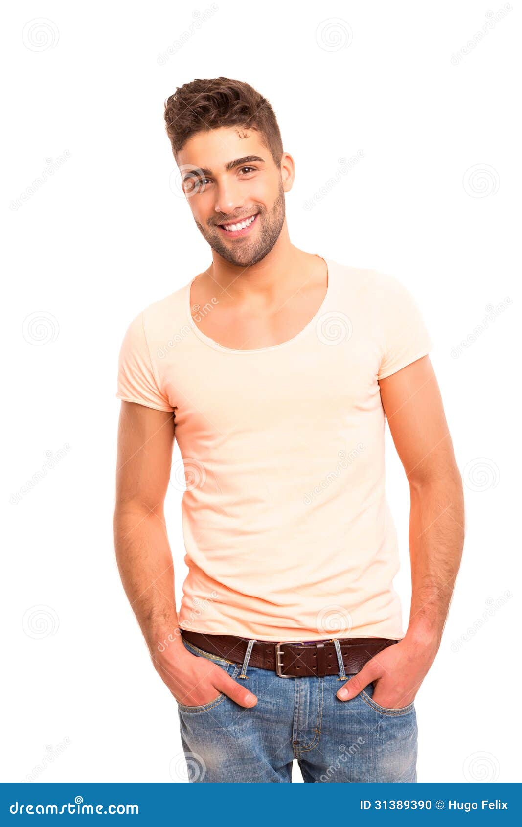 Handsome man stock photo. Image of attractive, beauty - 31389390
