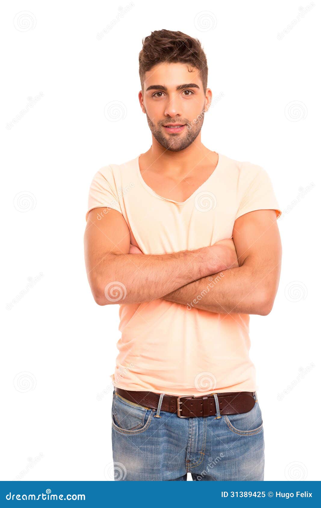 Handsome man stock image. Image of human, natural, handsome - 31389425
