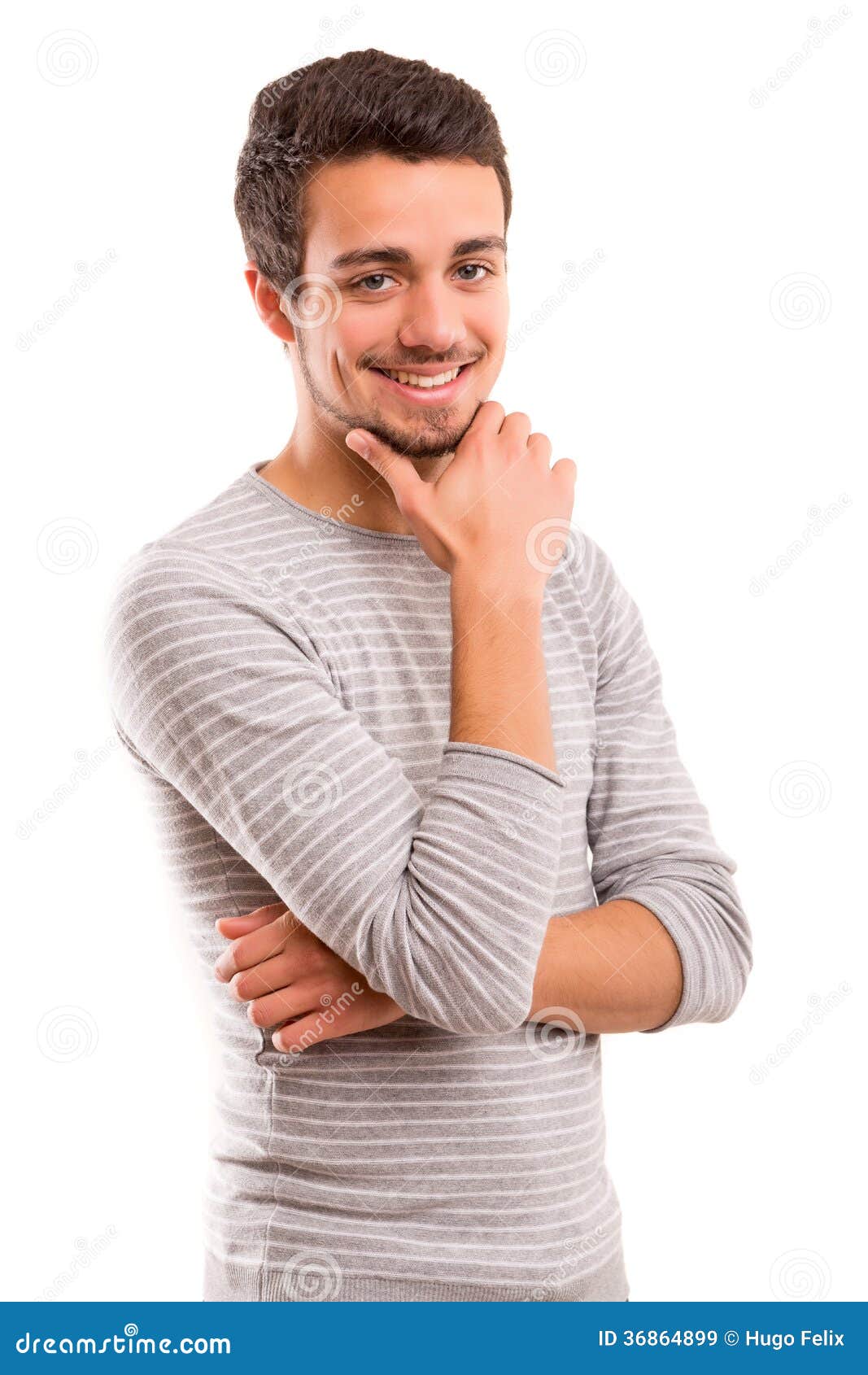 Handsome man stock image. Image of isolated, portrait - 36864899