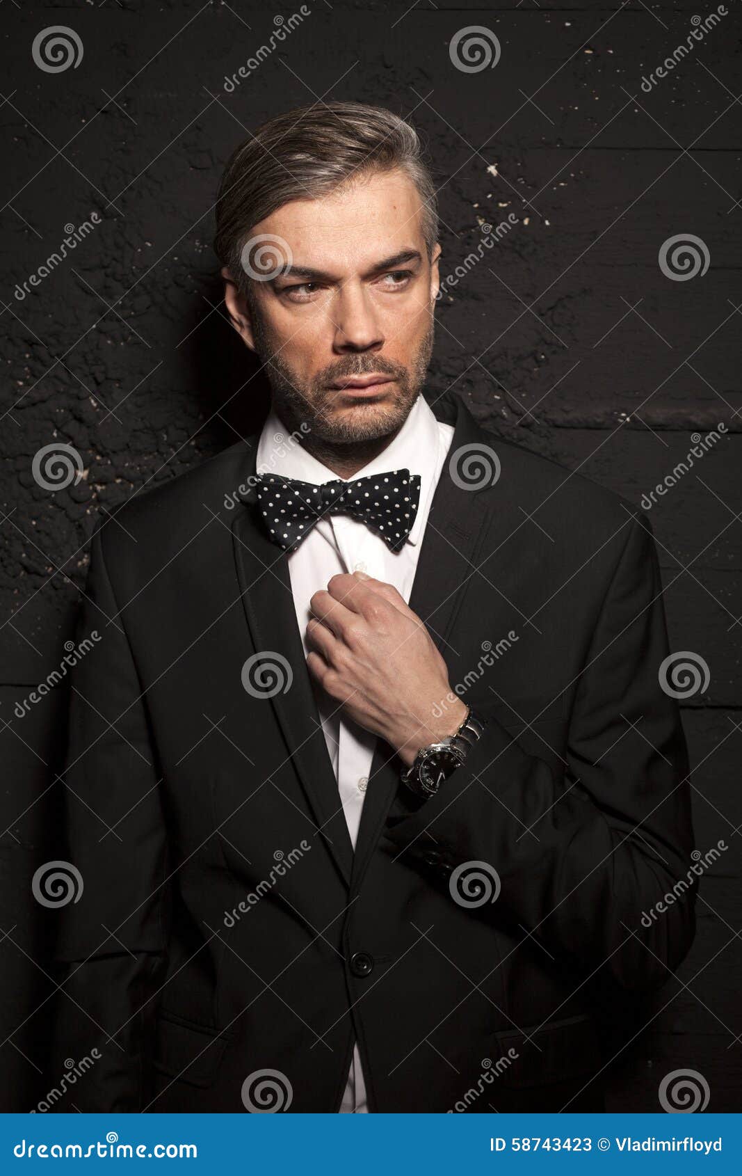 Handsome man in a suit stock image. Image of casual, attractive - 58743423