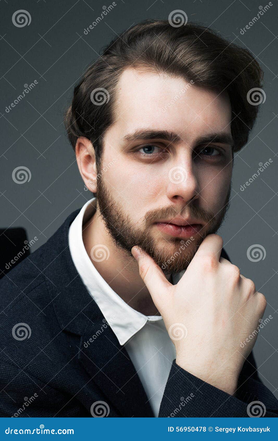 Handsome man in suit stock photo. Image of classic, hipster - 56950478