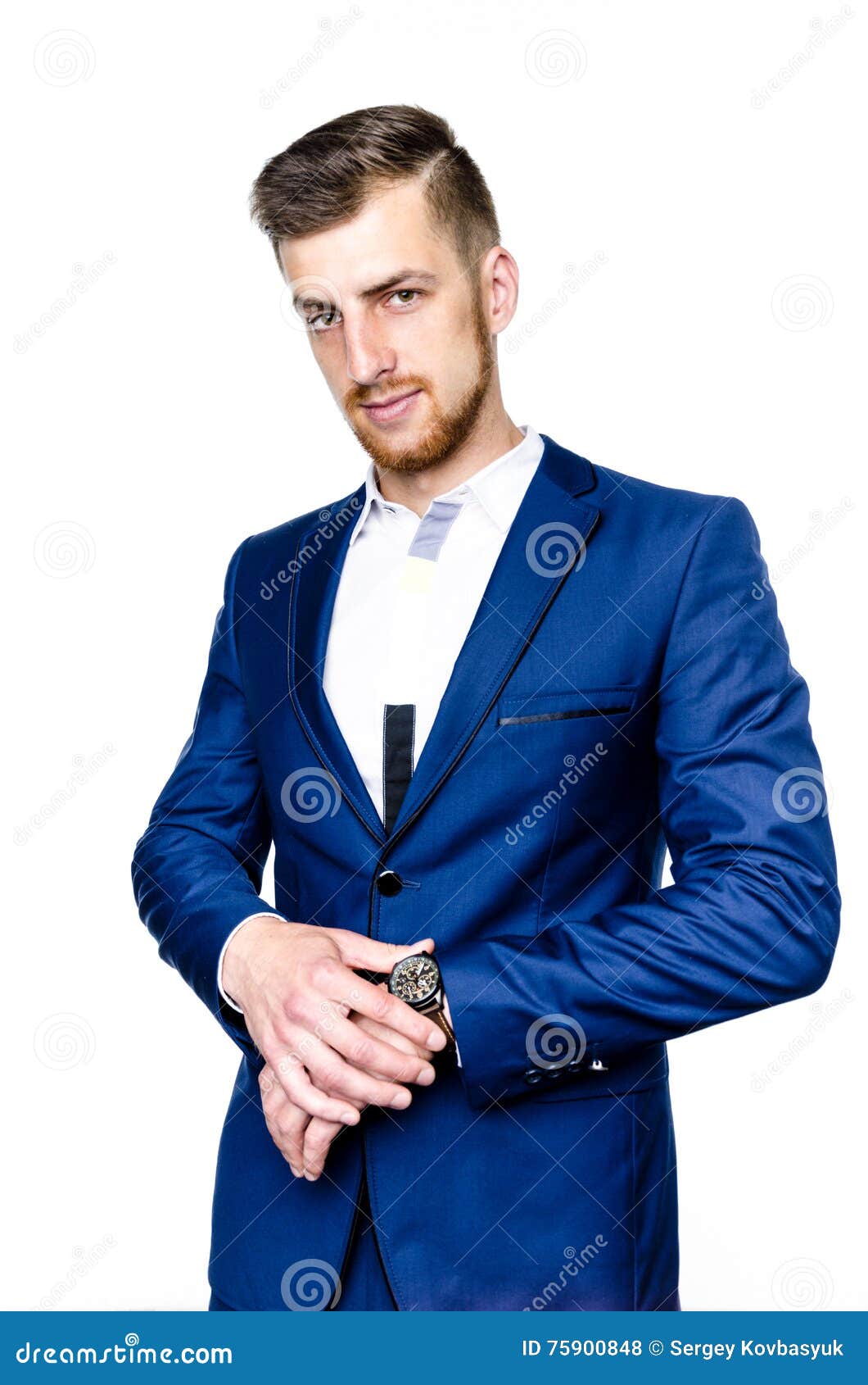 Handsome man in suit stock photo. Image of confidence - 75900848