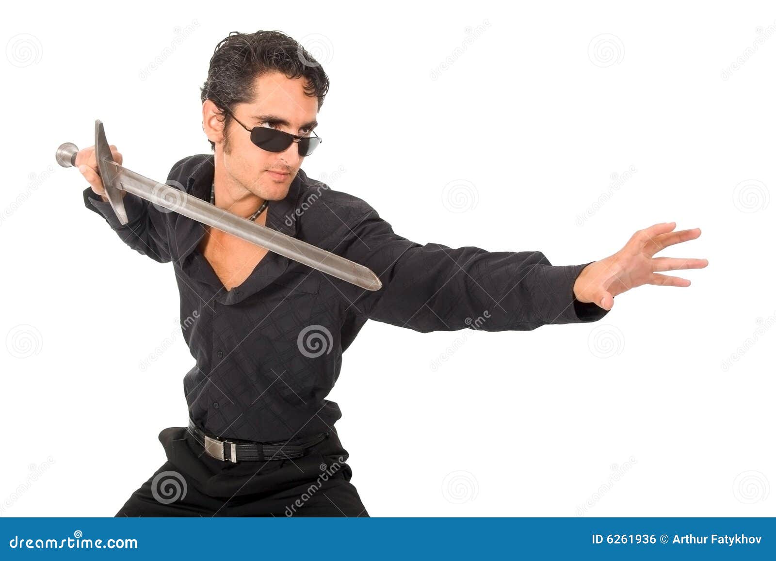Handsome Man With Sword Royalty Free Stock Image - Image: 6261936