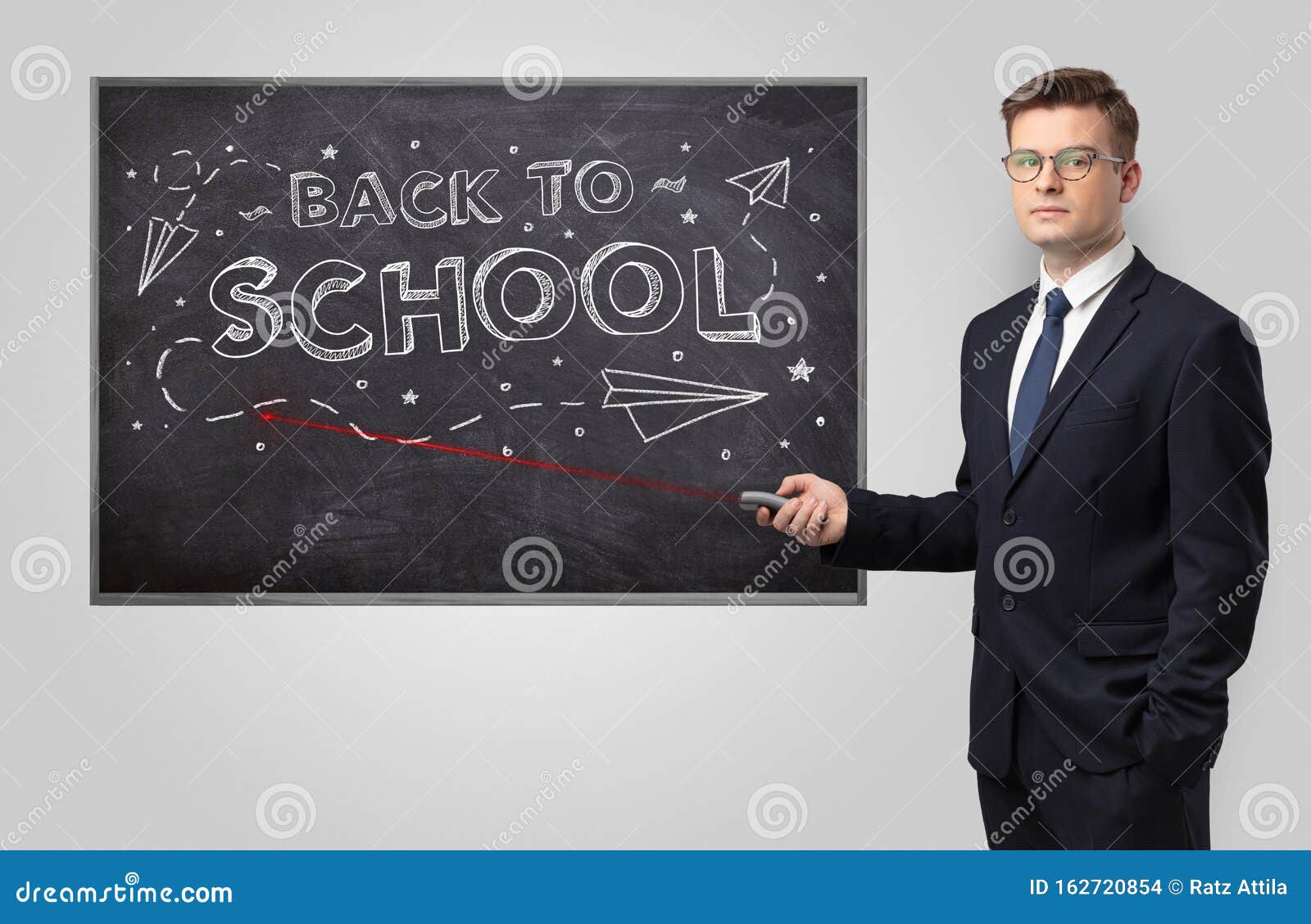 Handsome Man Teaching in Classroom Stock Photo - Image of person, learn ...