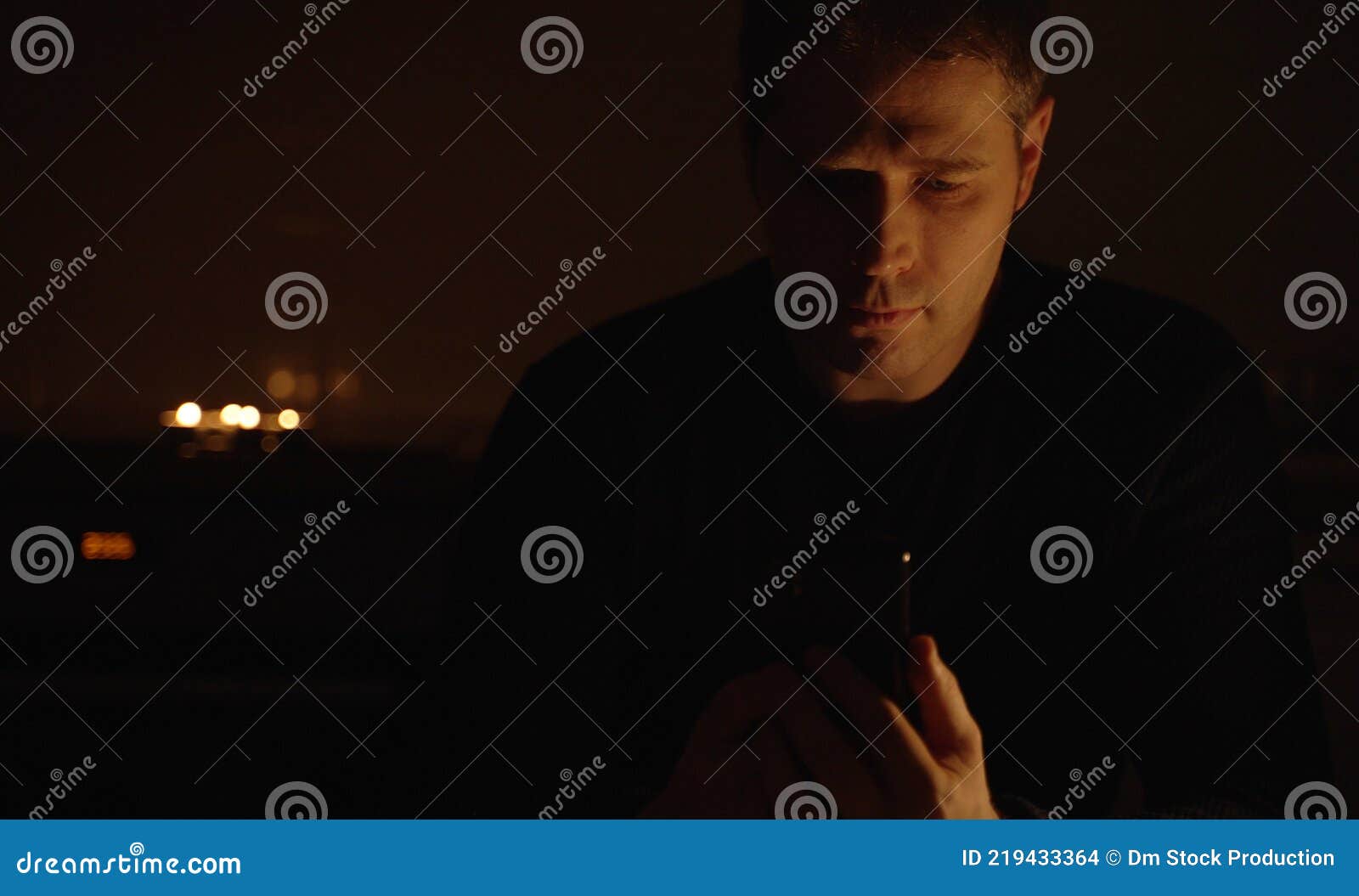 Handsome Man Using His Smartphone Stock Photo - Image of person ...