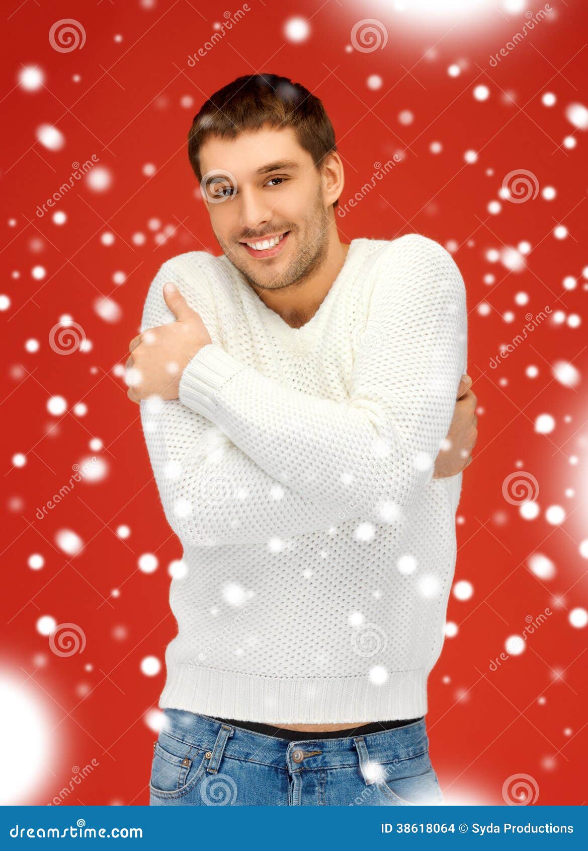 Handsome Man in Warm Sweater Stock Photo - Image of dude, handsome ...