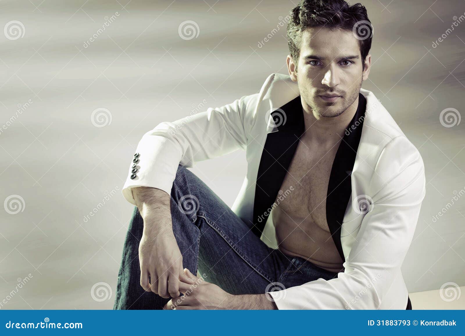 Handsome Man Wearing Stylish Jacket Stock Image - Image of lifestyle ...