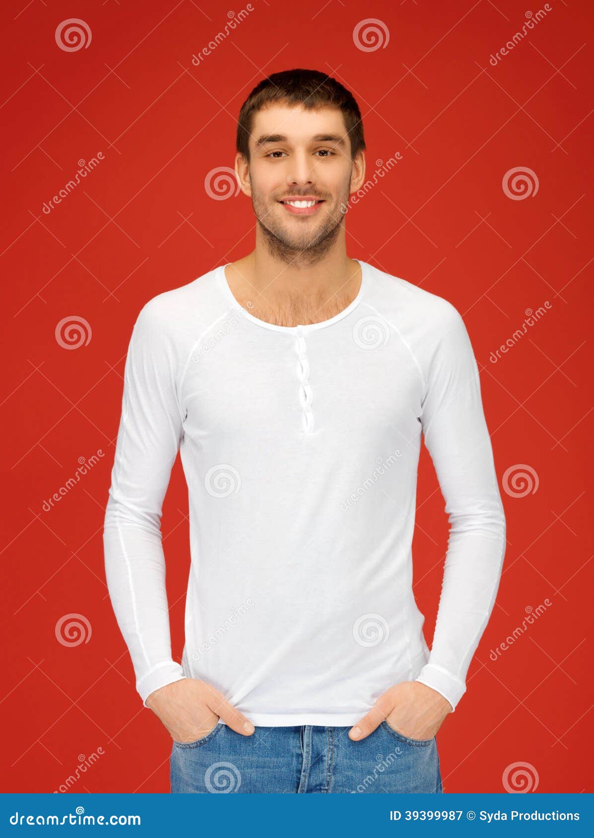 Handsome Man in White Shirt Stock Image - Image of people, fashionable ...