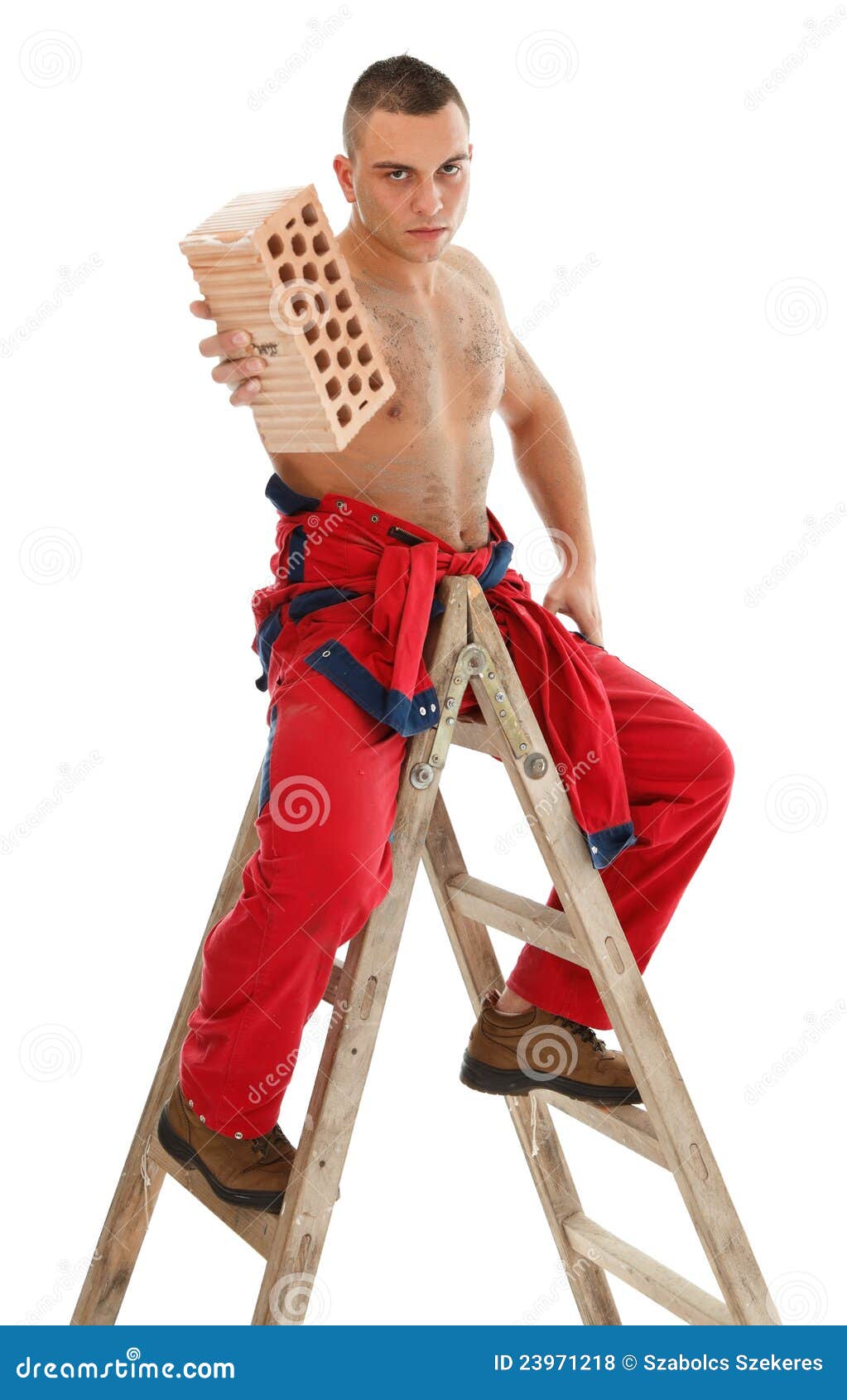 Handsome man worker stock photo. Image of dirt, handsome - 23971218