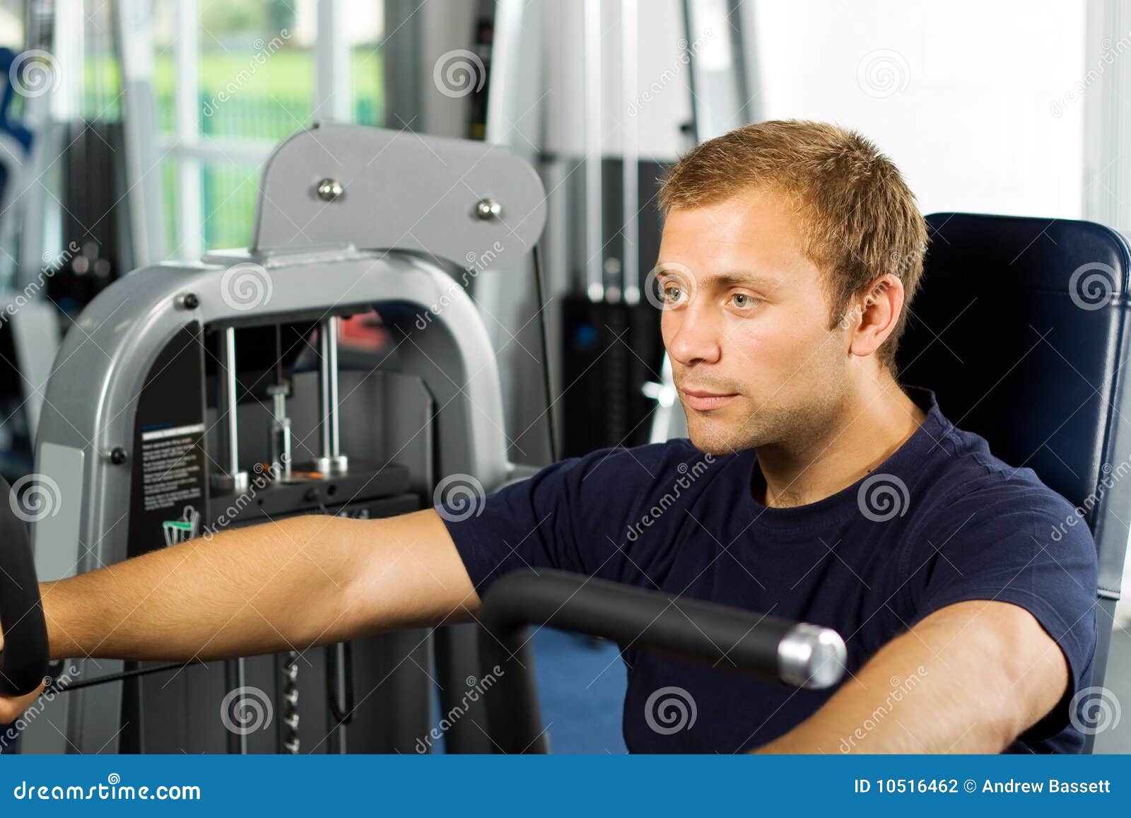 Handsome man working out stock photo. Image of gymnasium - 10516462