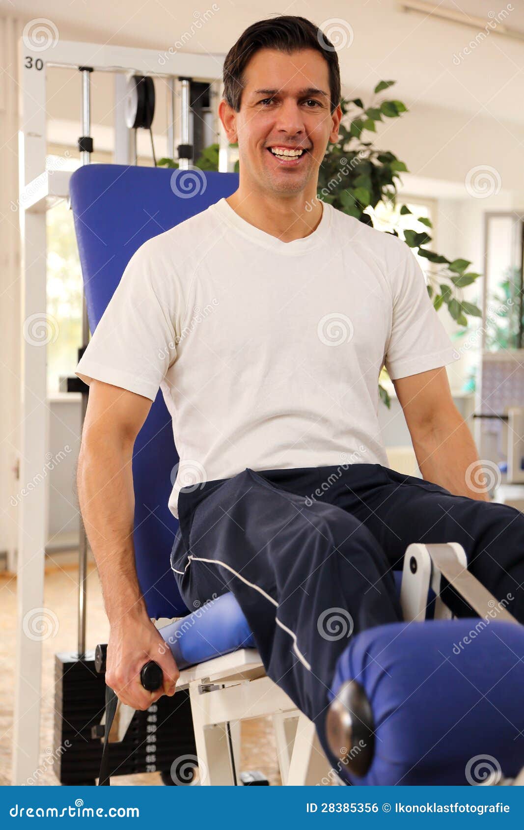 Handsome Man Working Out in a Gym Stock Photo - Image of personal ...