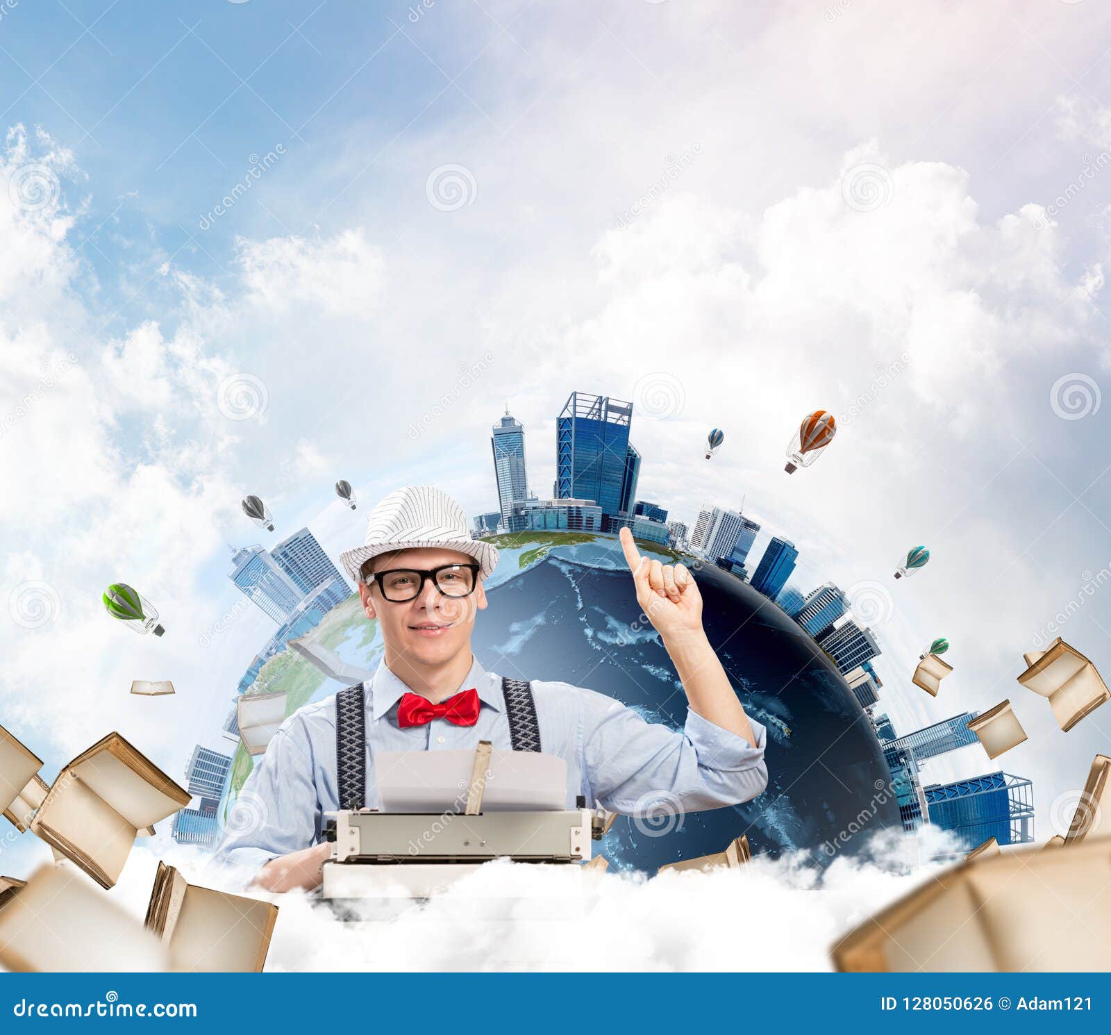 Creative Inspiration of Young Writer. Stock Photo - Image of desk ...