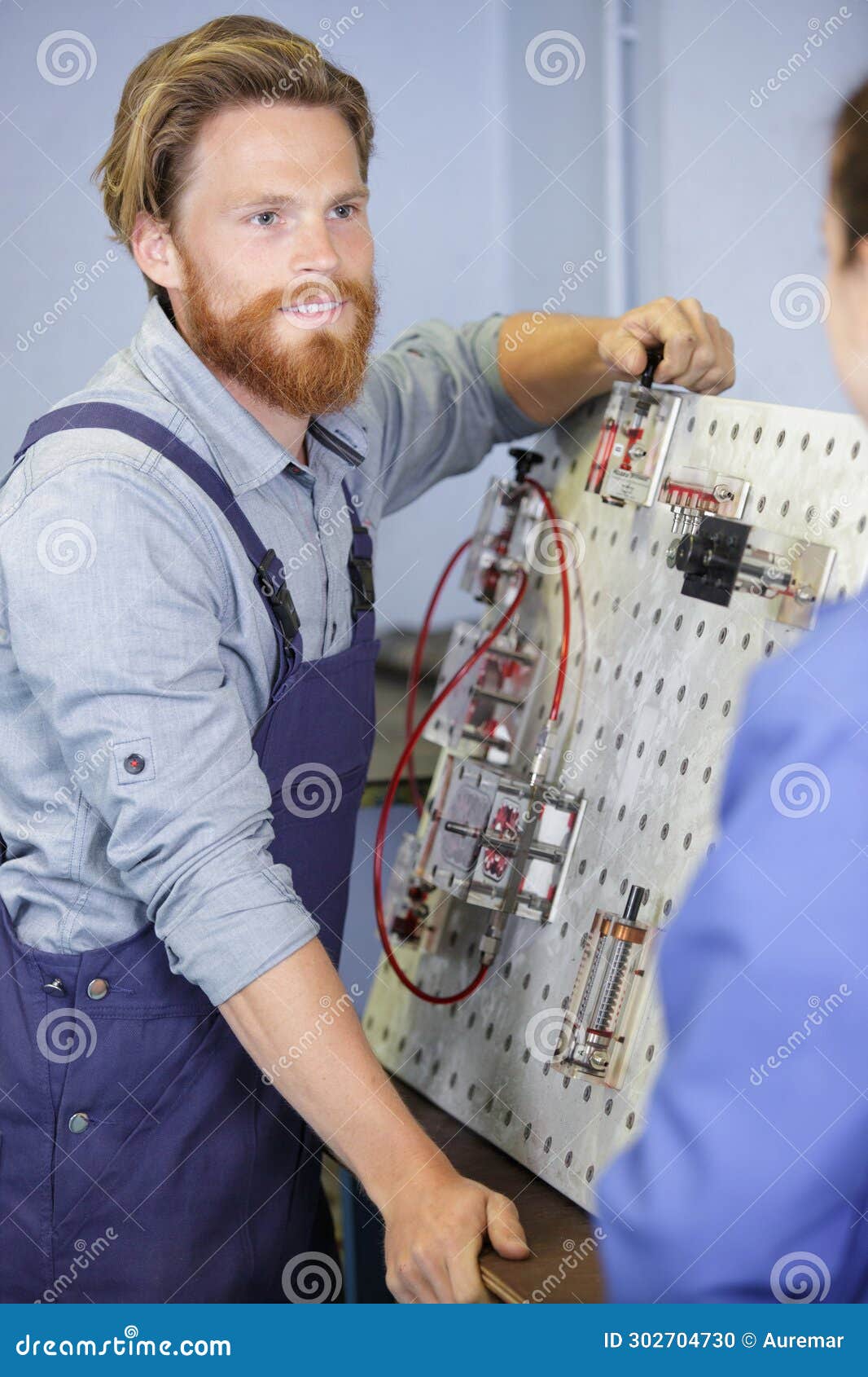 Handsome Manager at Electrical Wire and Cable Factory Stock Photo ...