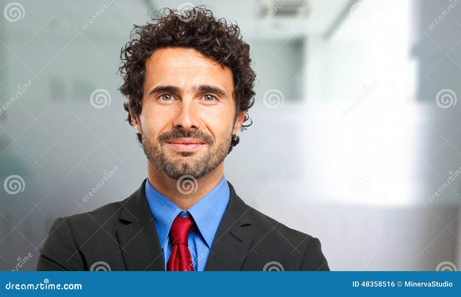 Handsome Mature Male Manager Portrait Stock Photo - Image of person ...