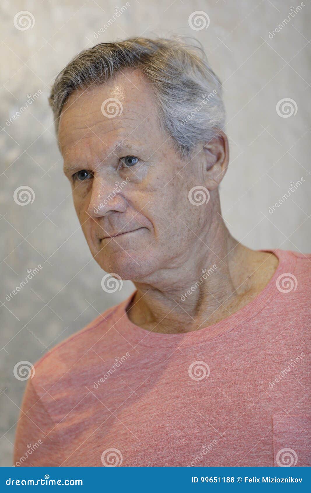 Handsome Mature Man Glancing Off Camera Stock Photo - Image of male ...
