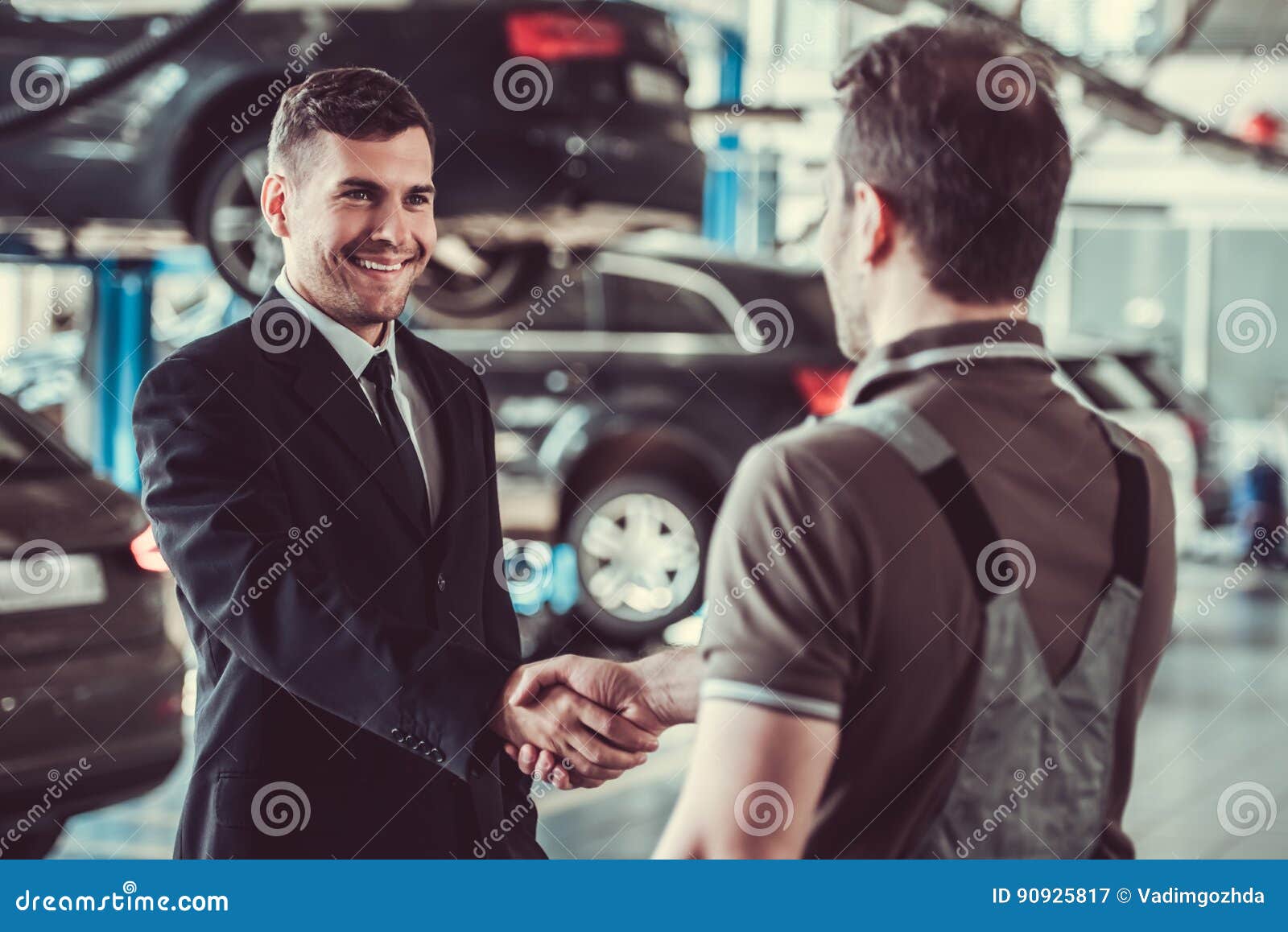 Handsome Mechanic and Businessman Stock Image - Image of mechanic ...