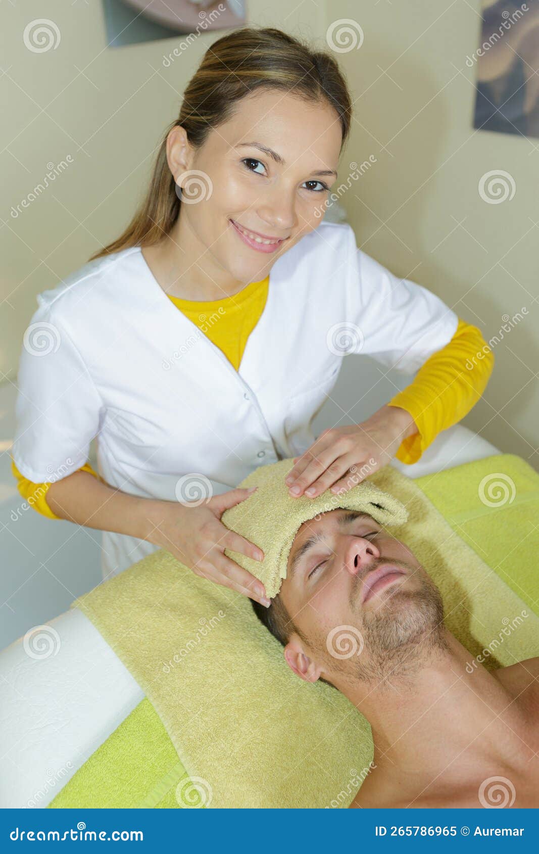 Handsome Man in Spa Massage Concept Stock Image - Image of healthcare ...