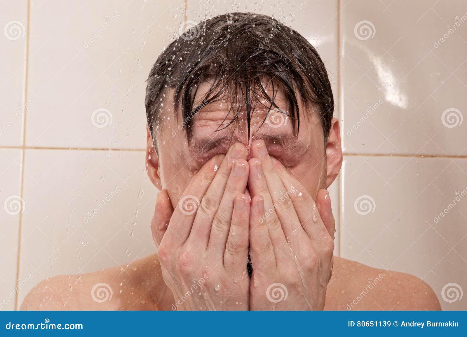 Handsome Men Washing His Face Stock Image - Image of morning, beautiful ...