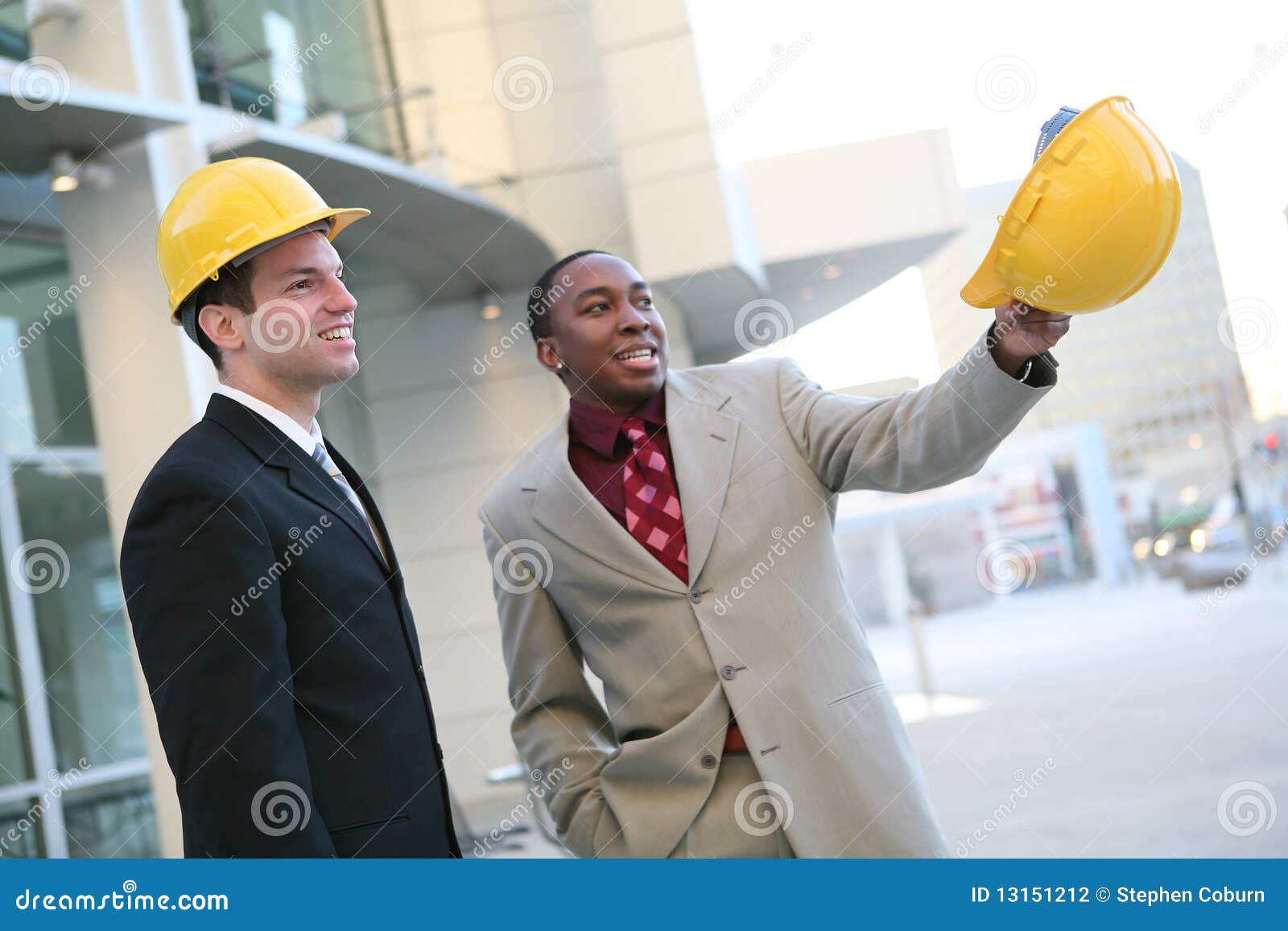 Handsome men workers stock photo. Image of handsome, helmet - 13151212